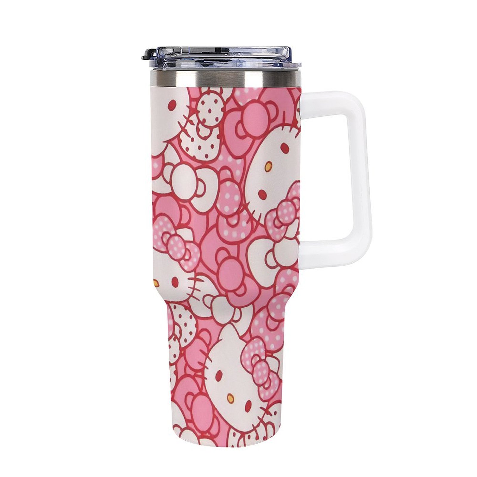 Hello Kitty Car Cup Stainless Steel Thermos Cup with Handle 40oz ...