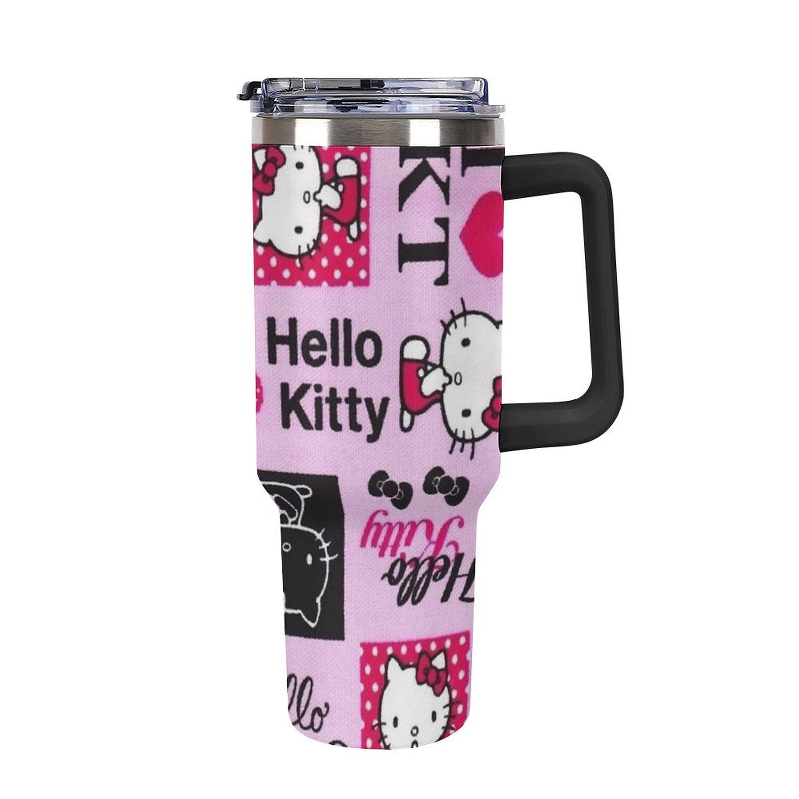 Hello Kitty Car Cup Stainless Steel Thermos Cup with Handle 40oz ...