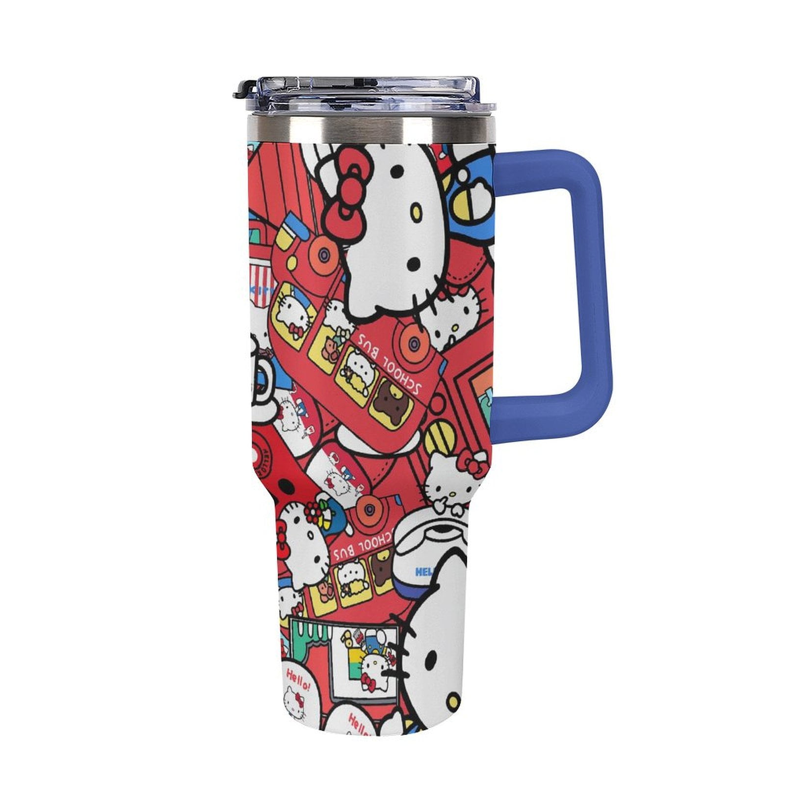 Hello Kitty Car Cup Stainless Steel Thermos Cup with Handle 40oz - Walmart.com