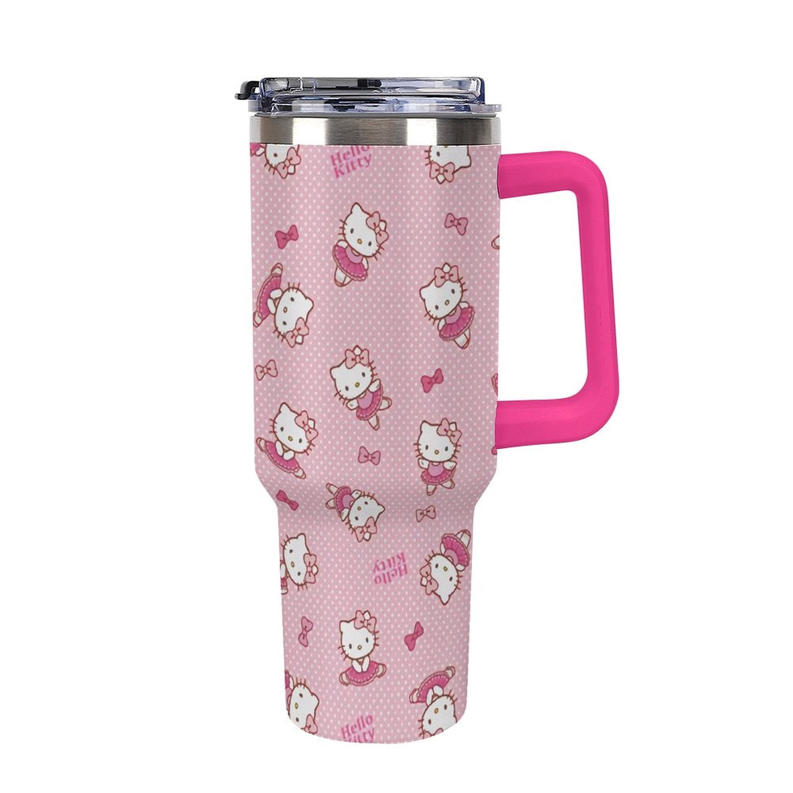 Hello Kitty Car Cup Stainless Steel Thermos Cup with Handle 40oz ...
