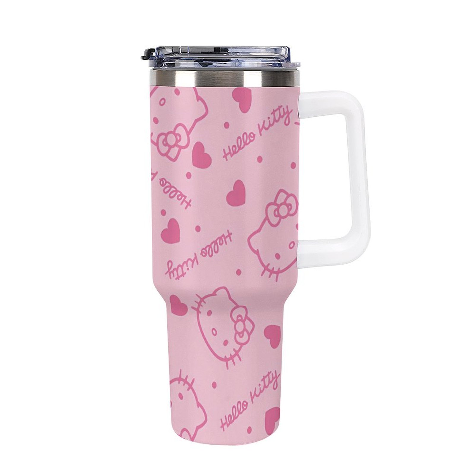 Hello Kitty Car Cup Stainless Steel Thermos Cup with Handle 40oz ...