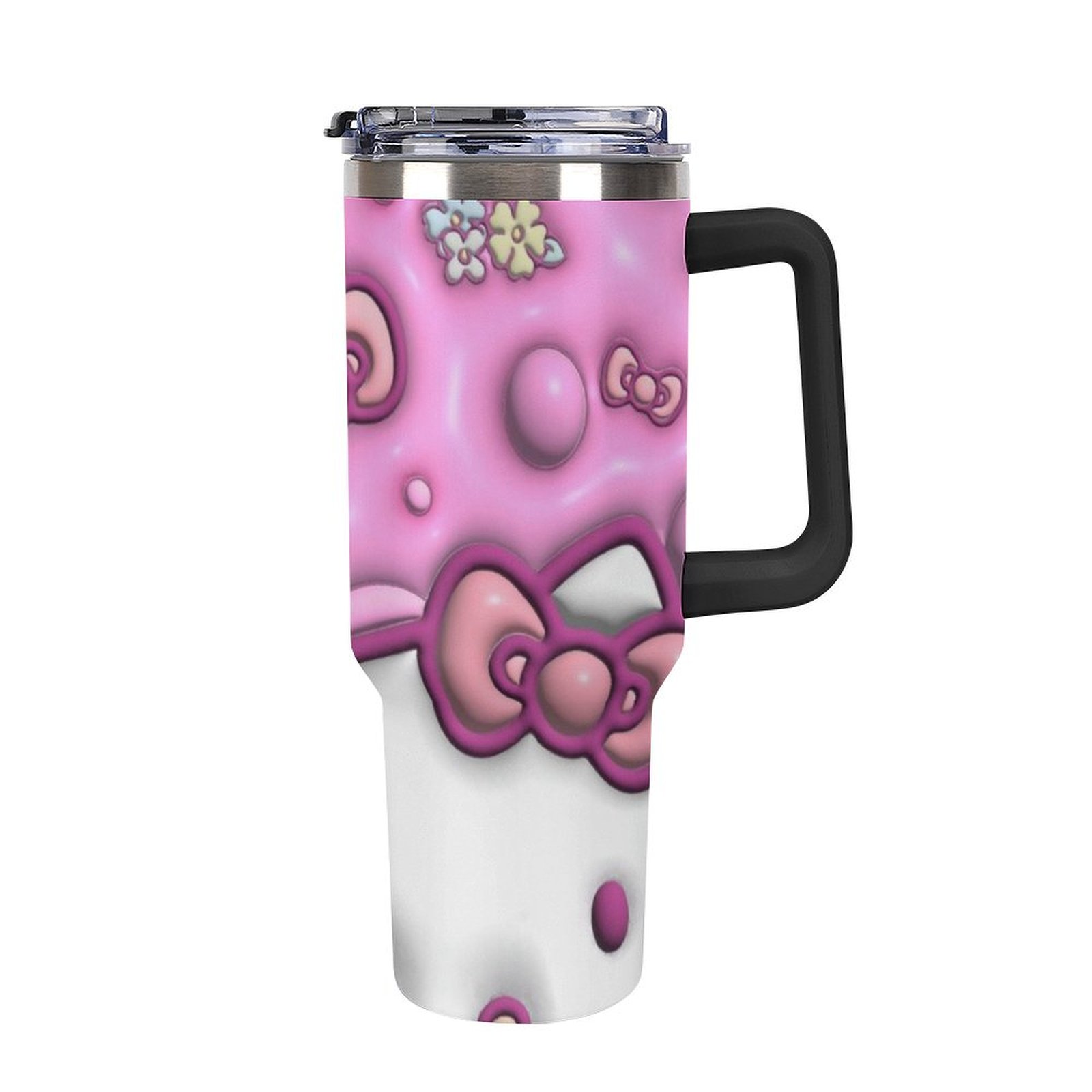 Hello Kitty Car Cup Stainless Steel Thermos Cup with Handle 40oz ...
