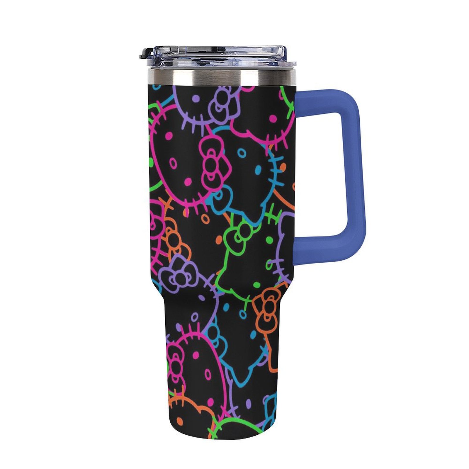 Hello Kitty Car Cup Stainless Steel Thermos Cup with Handle 40oz ...
