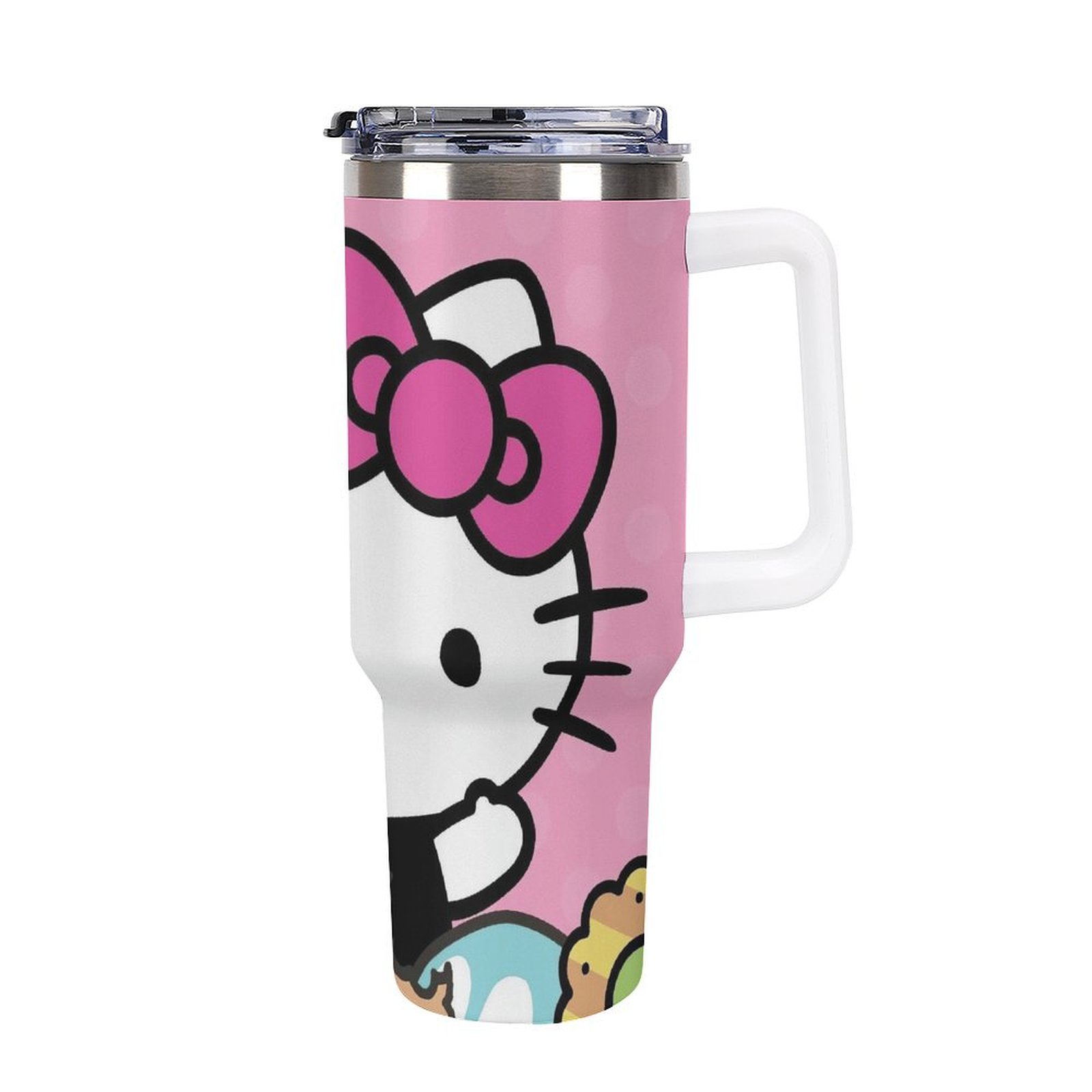 Hello Kitty Car Cup Stainless Steel Thermos Cup with Handle 40oz ...