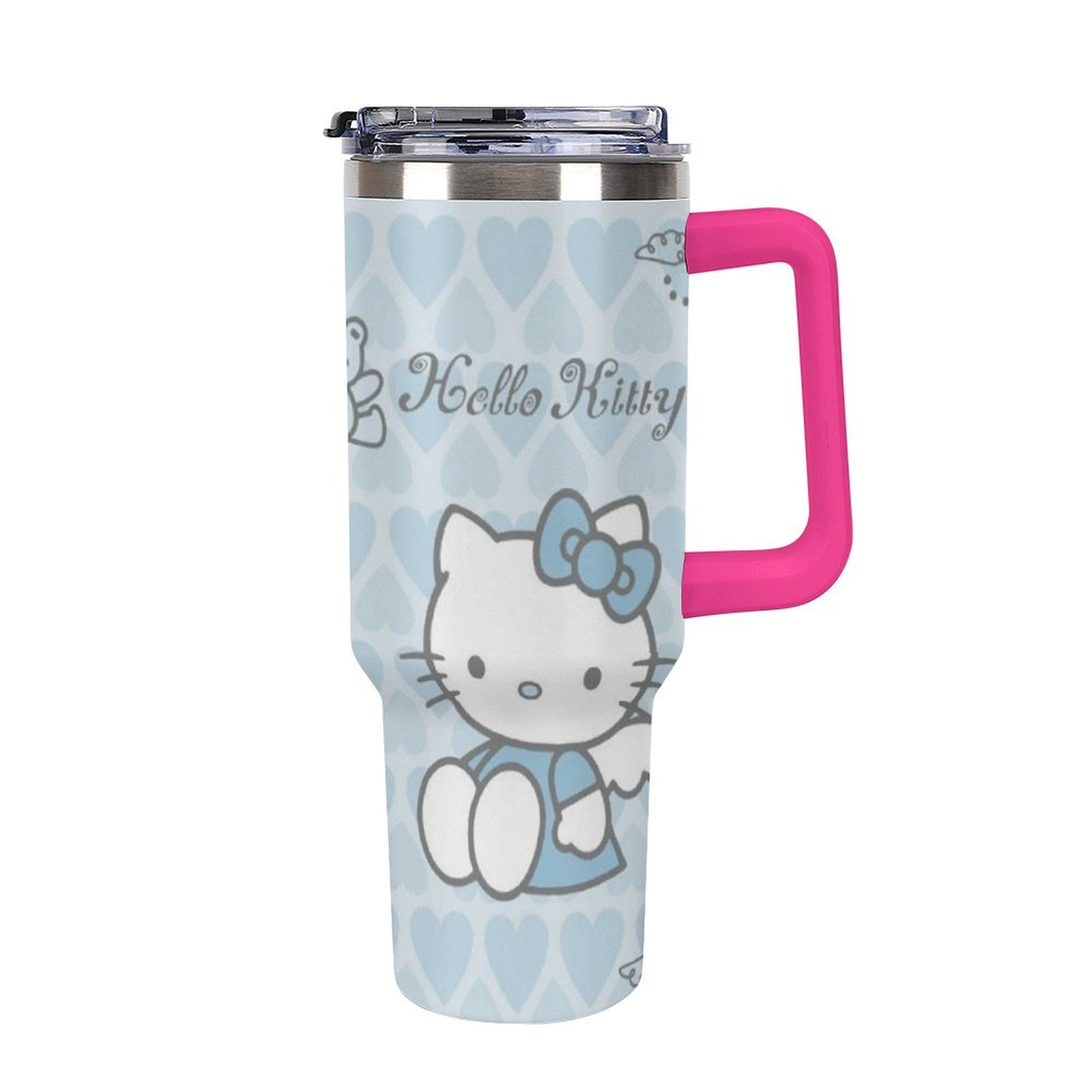 Hello Kitty Car Cup Stainless Steel Thermos Cup with Handle 40oz ...