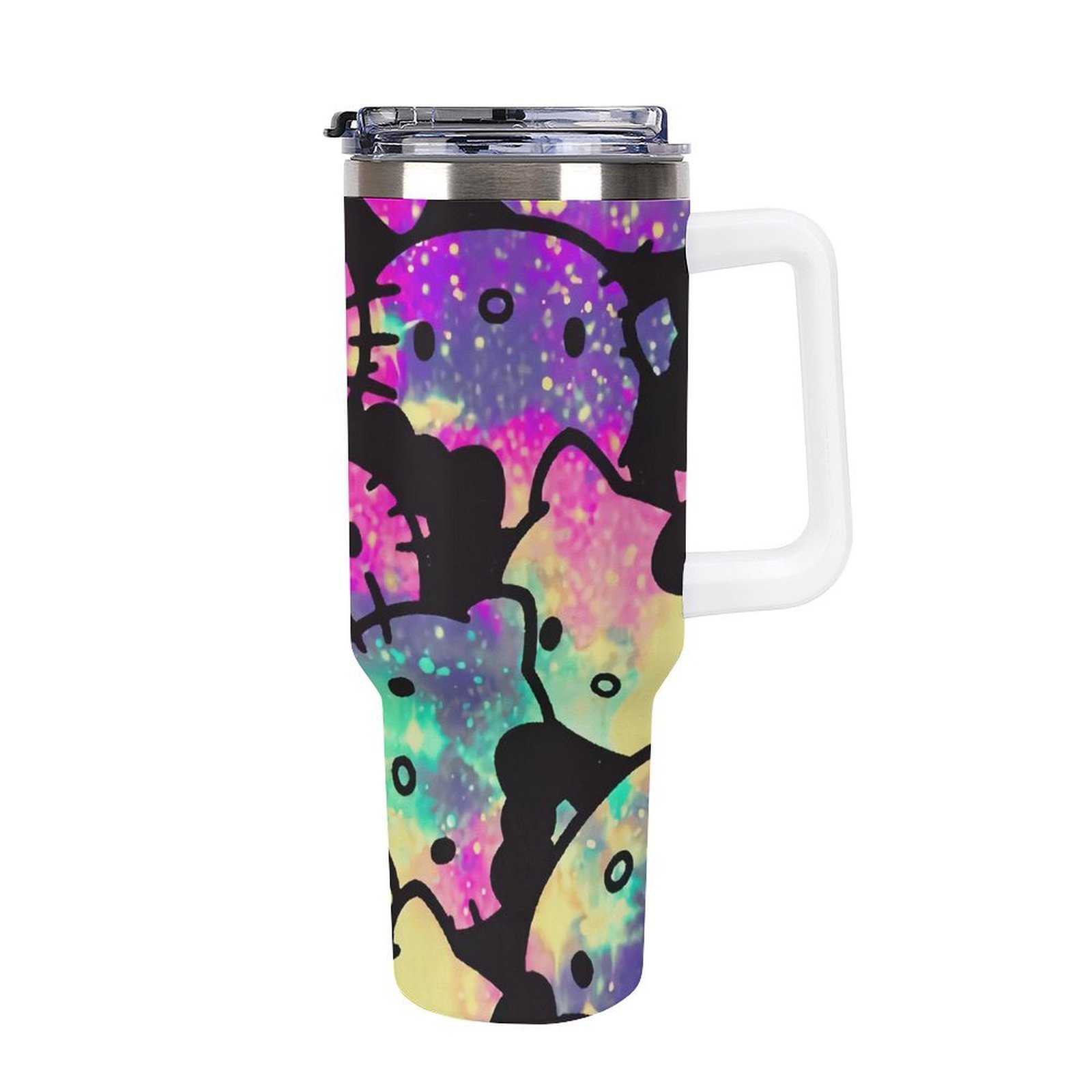 Hello Kitty Car Cup Stainless Steel Thermos Cup with Handle 40oz ...