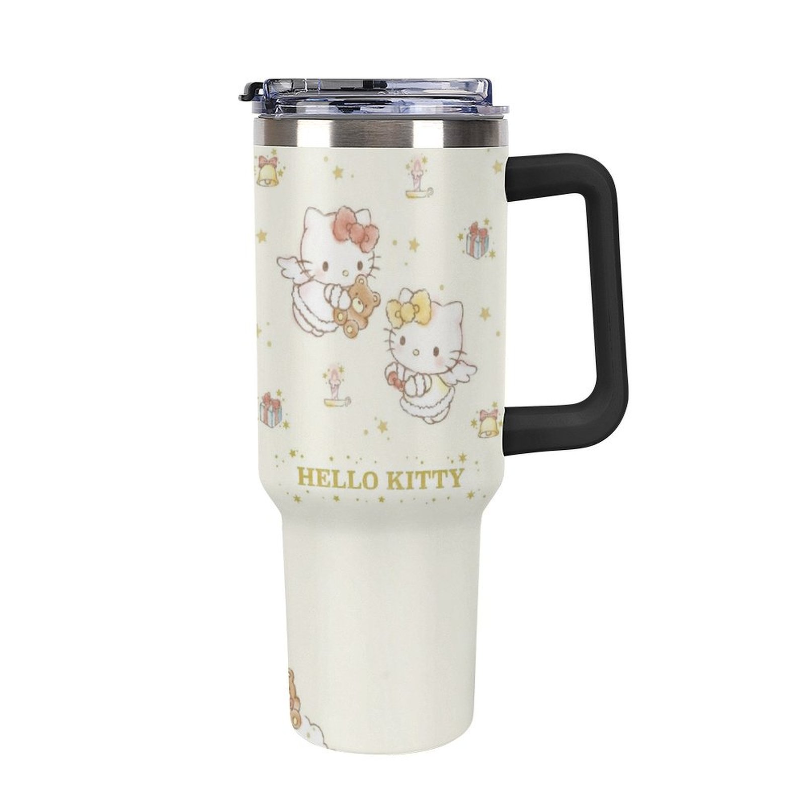 Hello Kitty Car Cup Stainless Steel Thermos Cup with Handle 40oz ...