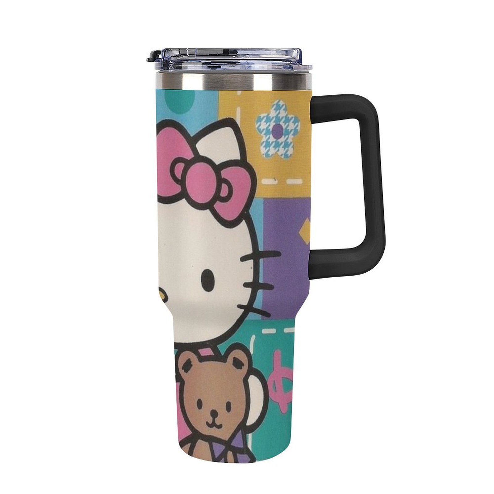 Hello Kitty Car Cup Stainless Steel Thermos Cup with Handle 40oz ...