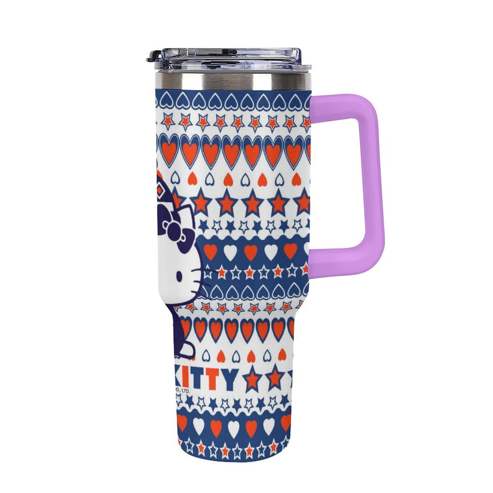 Hello Kitty Car Cup Stainless Steel Thermos Cup with Handle 40oz ...