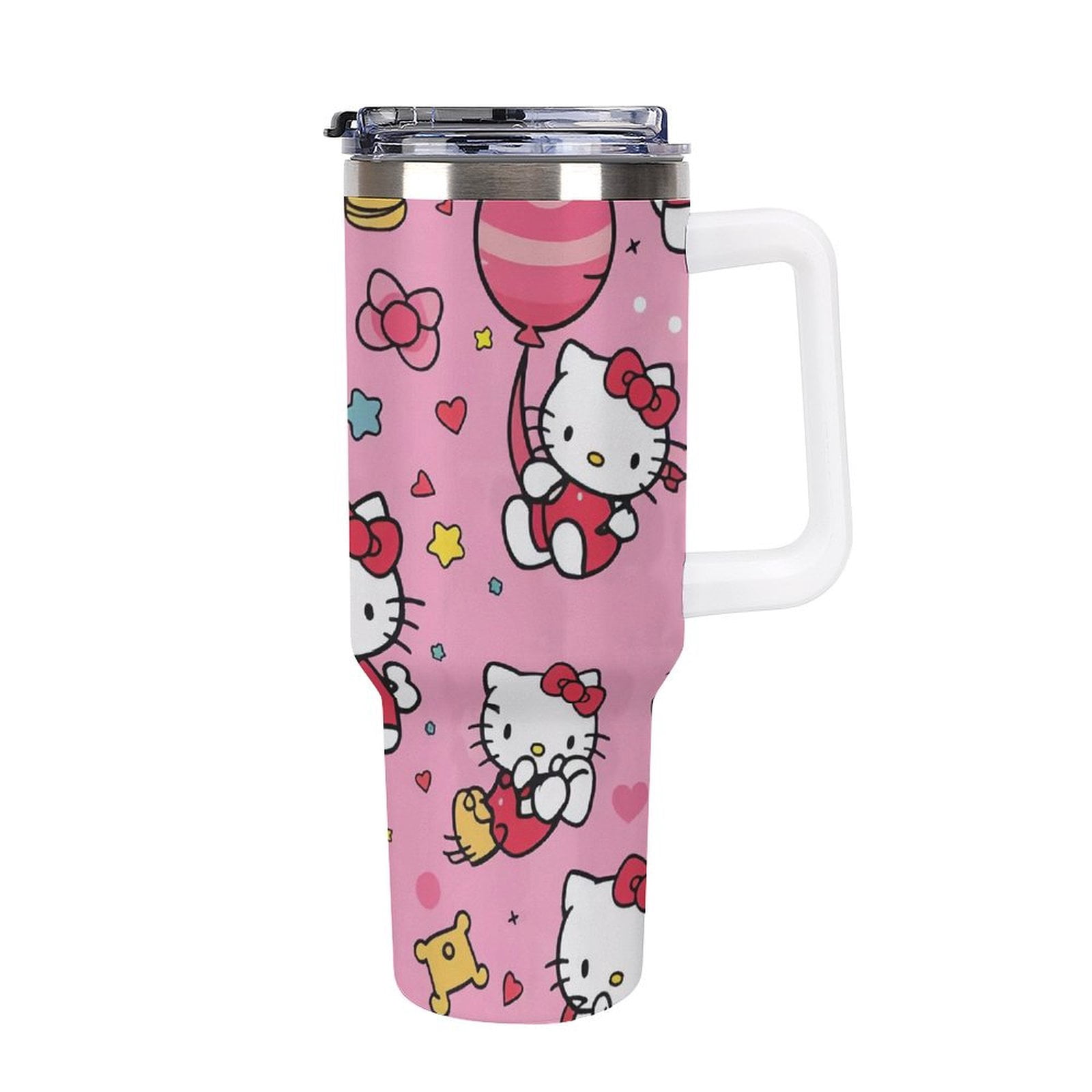 Hello Kitty Car Cup Stainless Steel Thermos Cup with Handle 40oz ...
