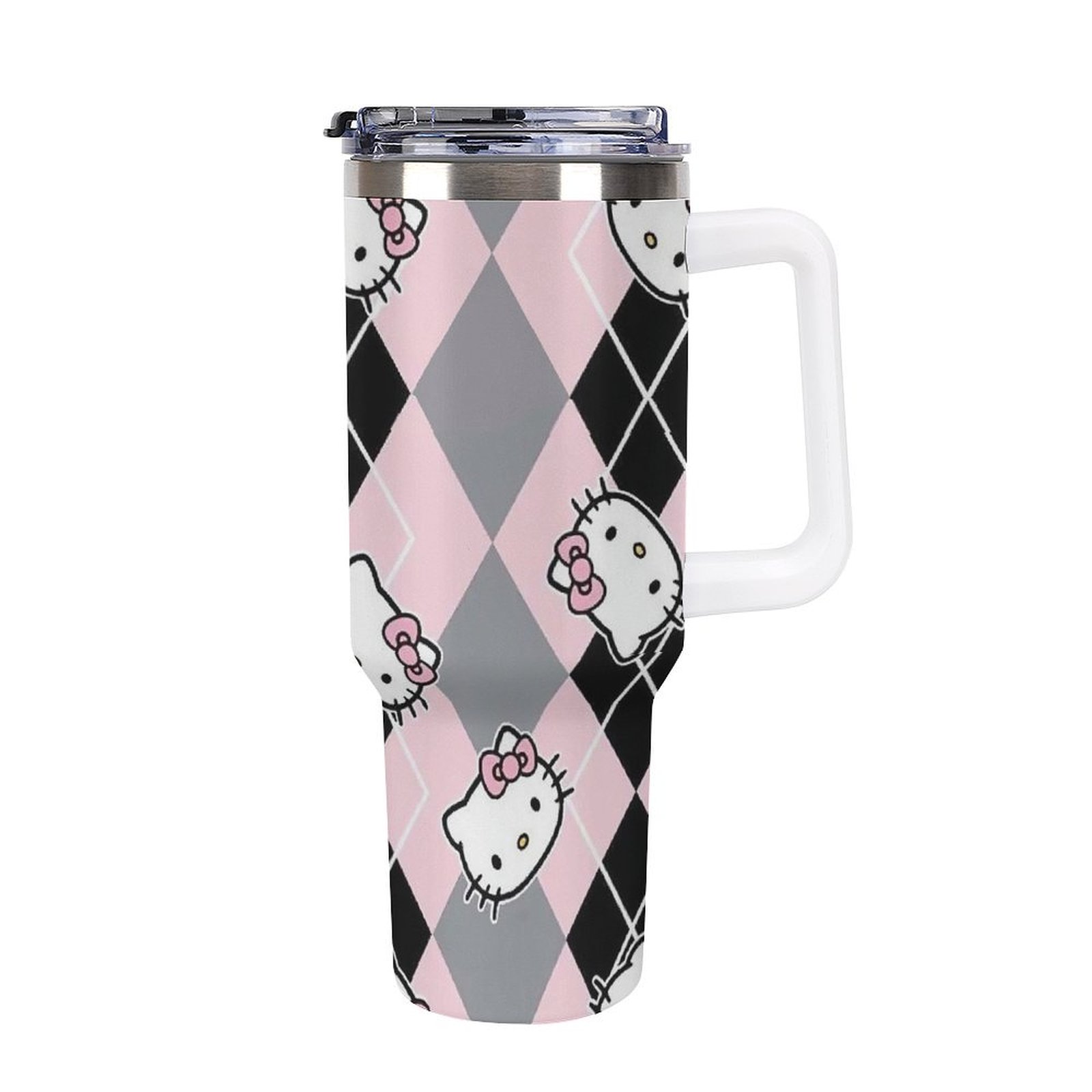 Hello Kitty Car Cup Stainless Steel Thermos Cup with Handle 40oz ...