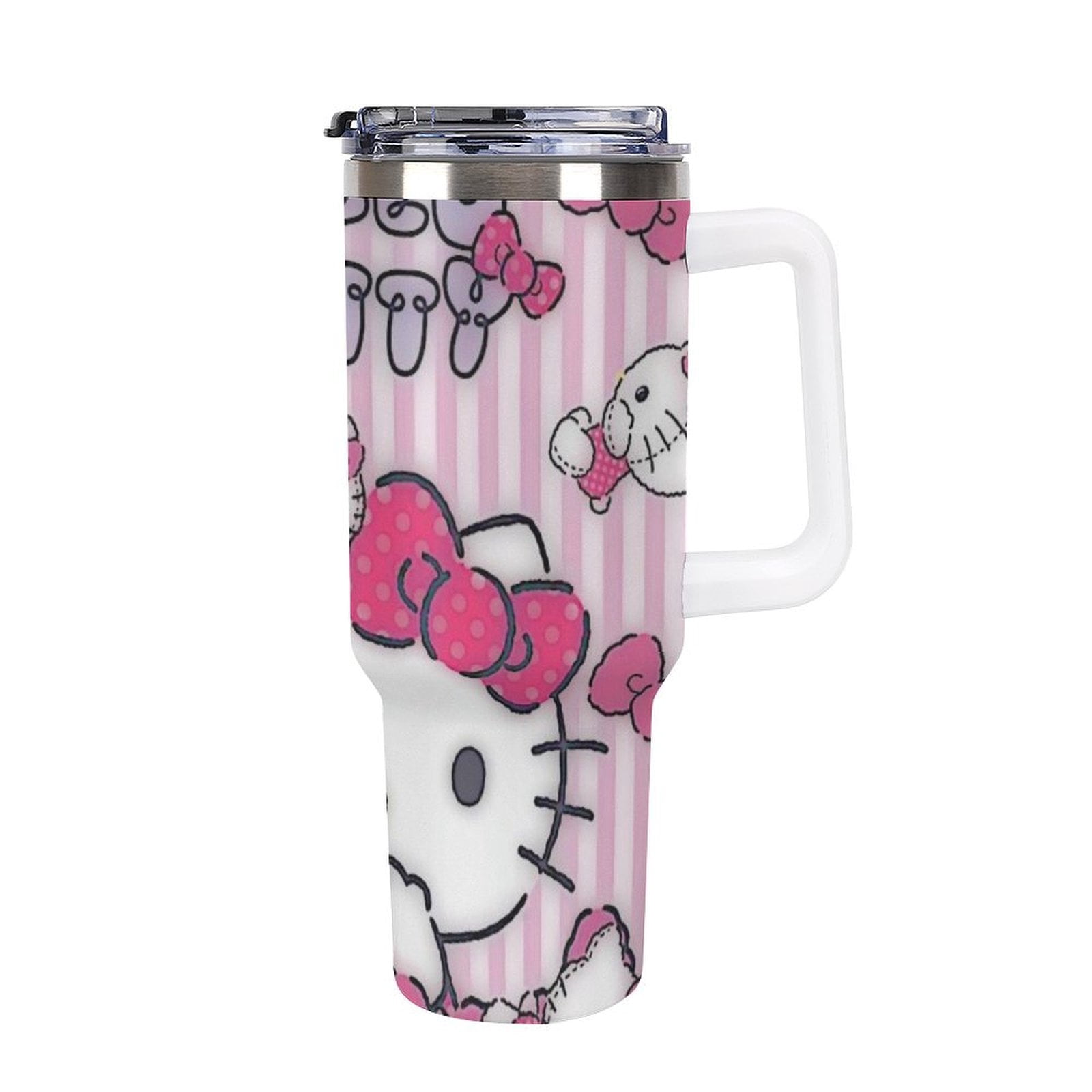 Hello Kitty Car Cup Stainless Steel Thermos Cup with Handle 40oz ...