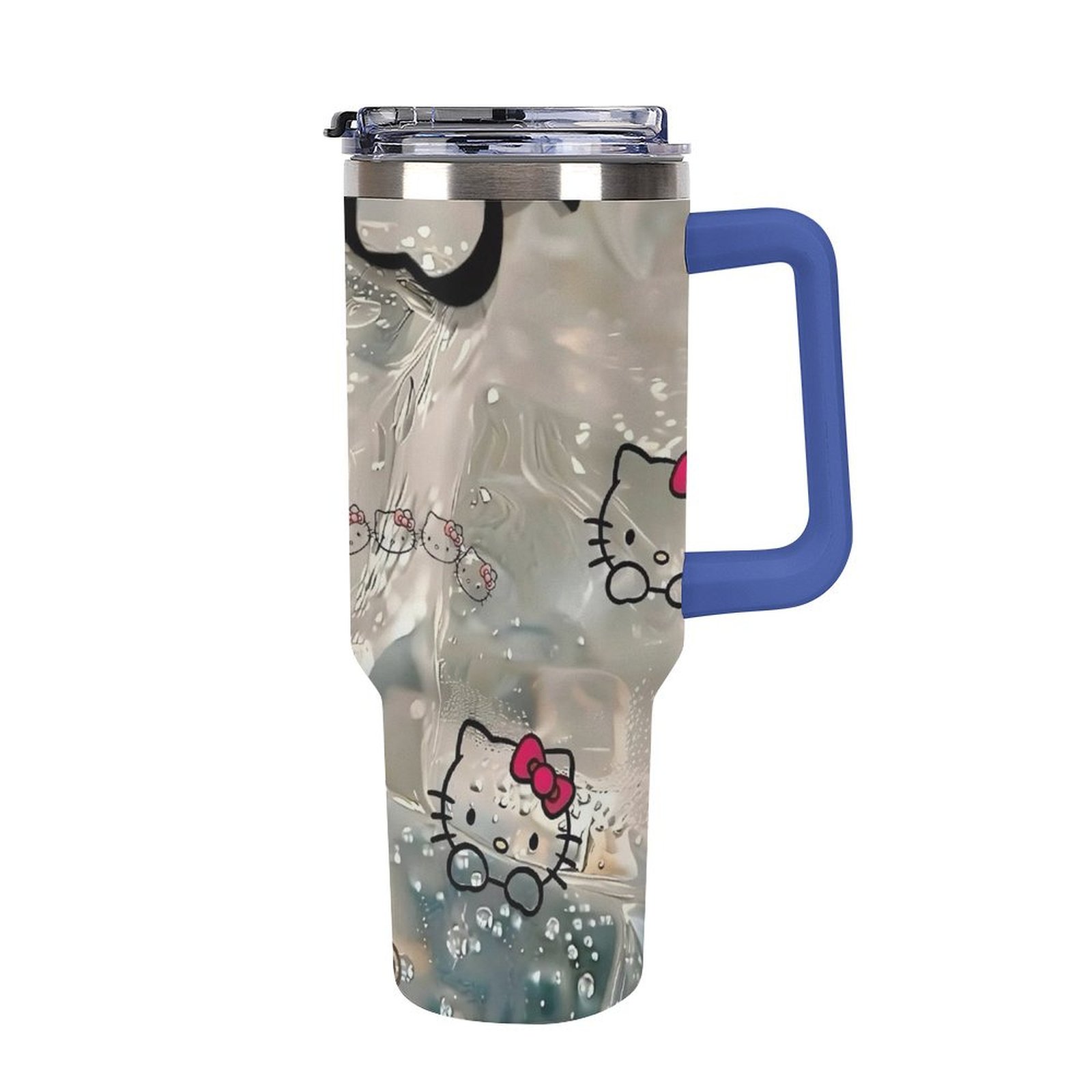 Hello Kitty Car Cup Stainless Steel Thermos Cup with Handle 40oz ...