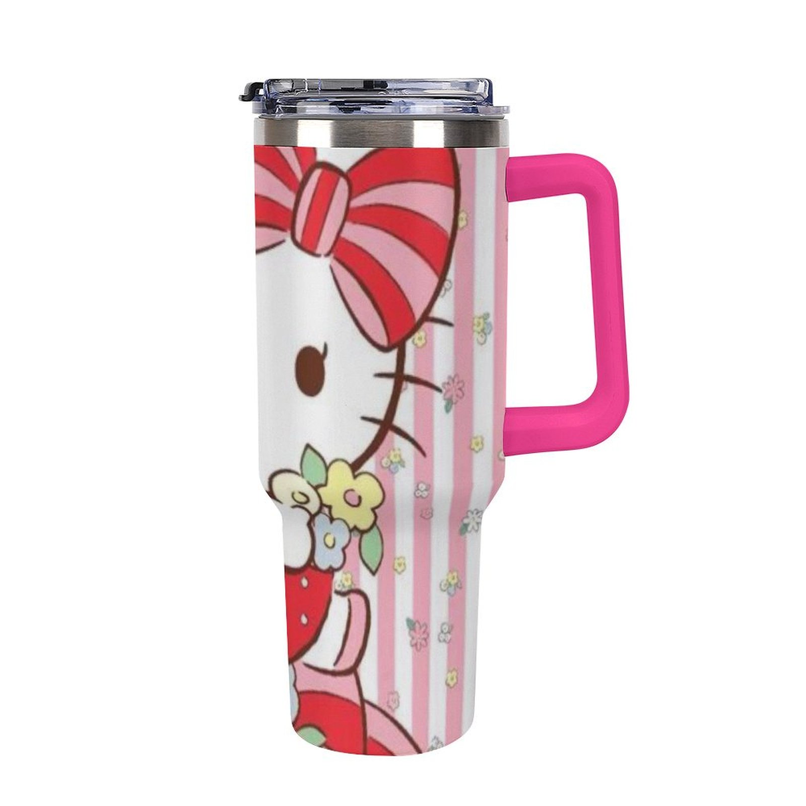 Hello Kitty Car Cup Stainless Steel Thermos Cup with Handle 40oz ...