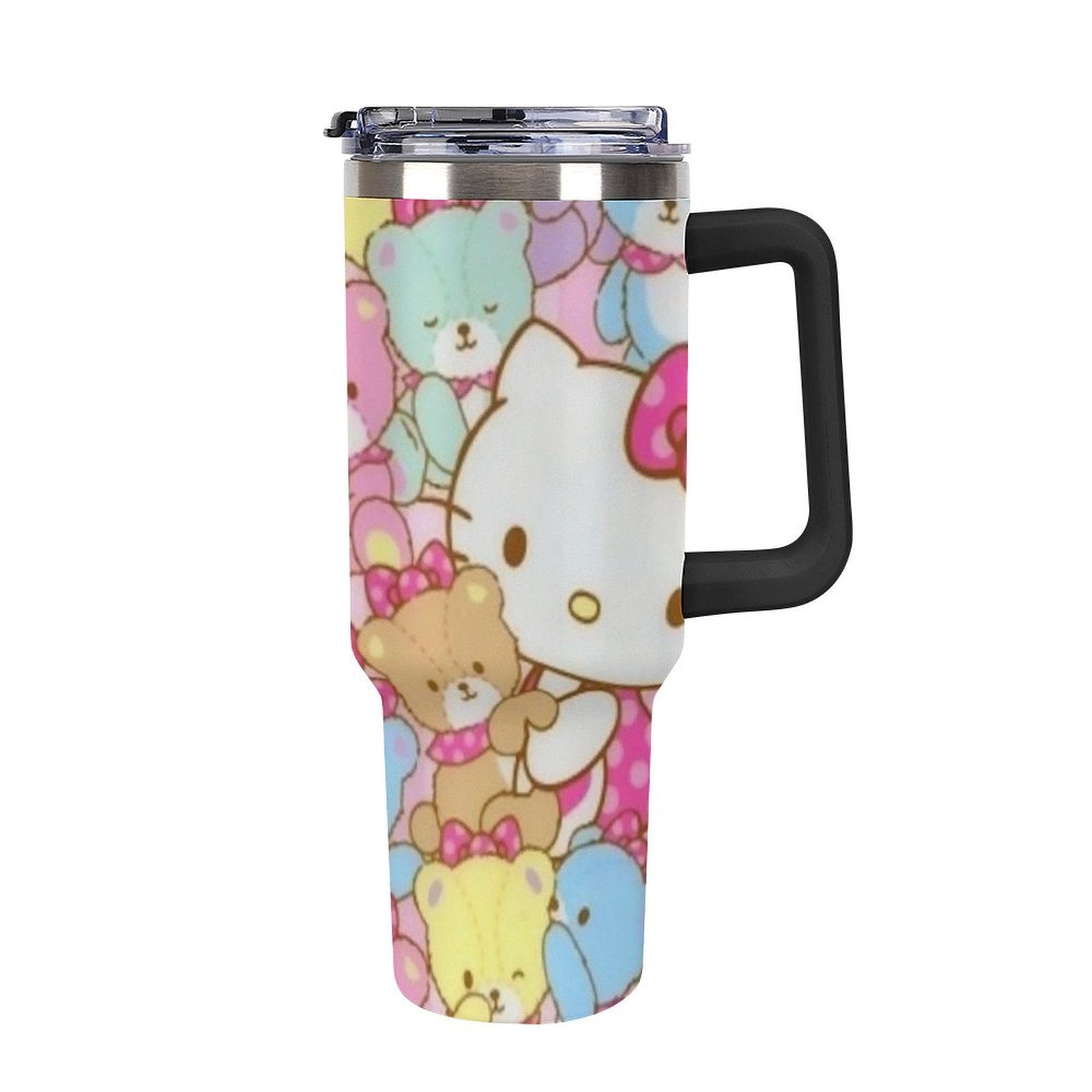 Hello Kitty Car Cup Stainless Steel Thermos Cup with Handle 40oz ...