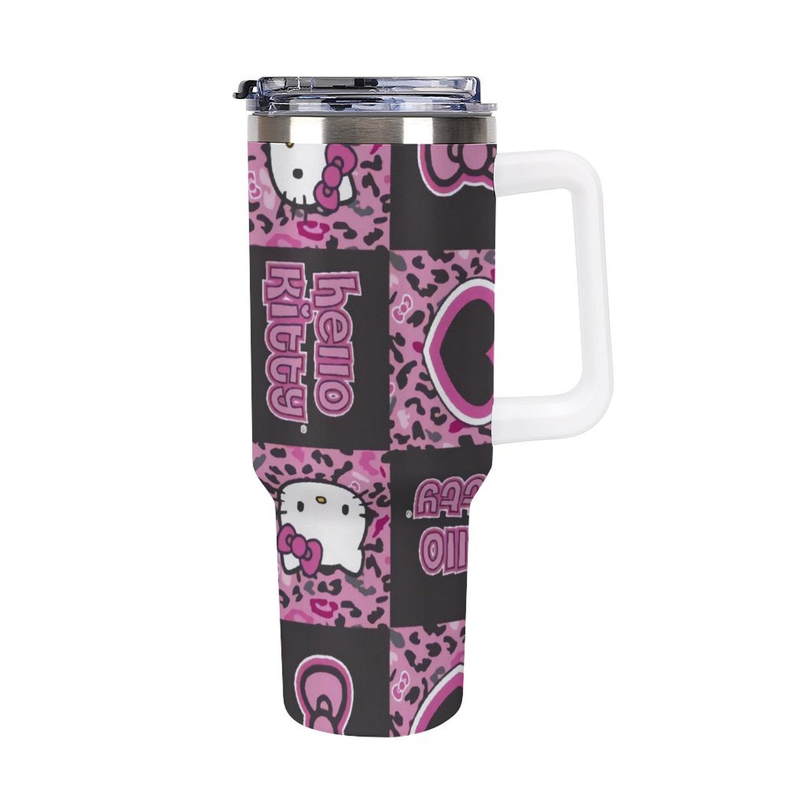 Hello Kitty Car Cup Stainless Steel Thermos Cup with Handle 40oz ...