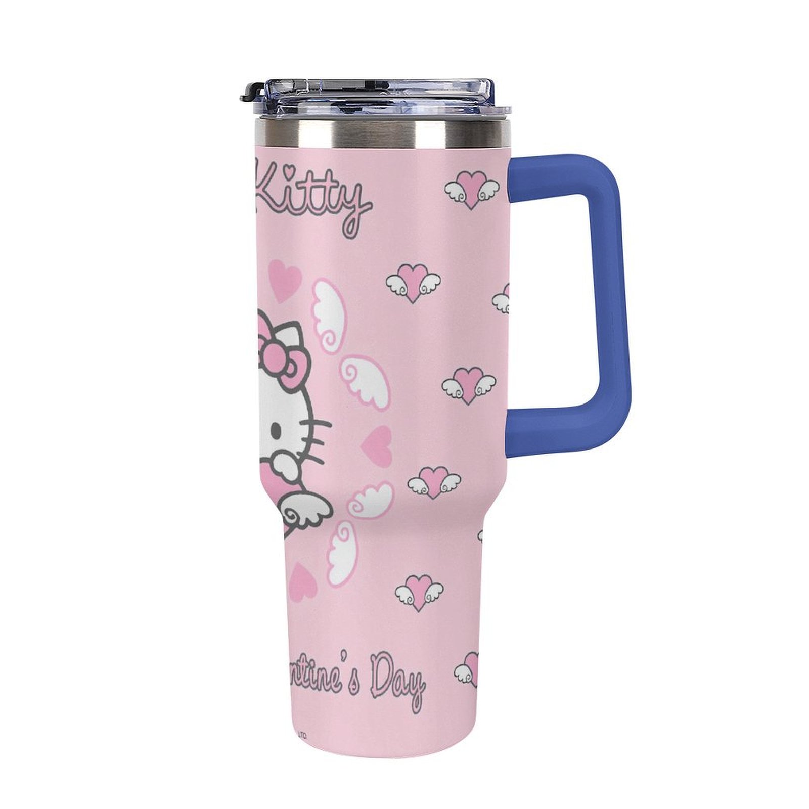 Hello Kitty Car Cup Stainless Steel Thermos Cup with Handle 40oz ...