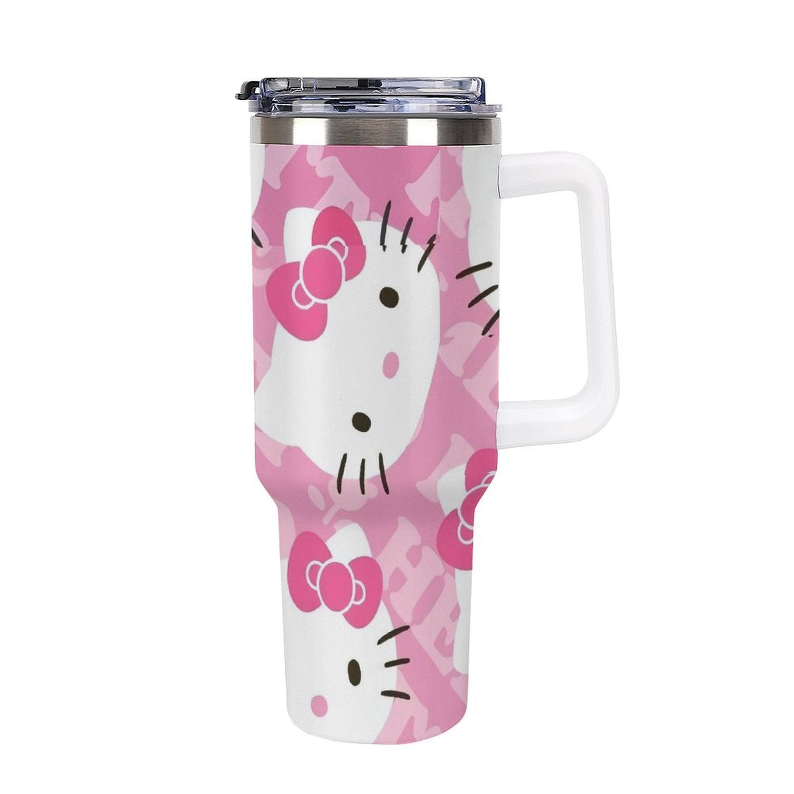 Hello Kitty Car Cup Stainless Steel Thermos Cup with Handle 40oz ...