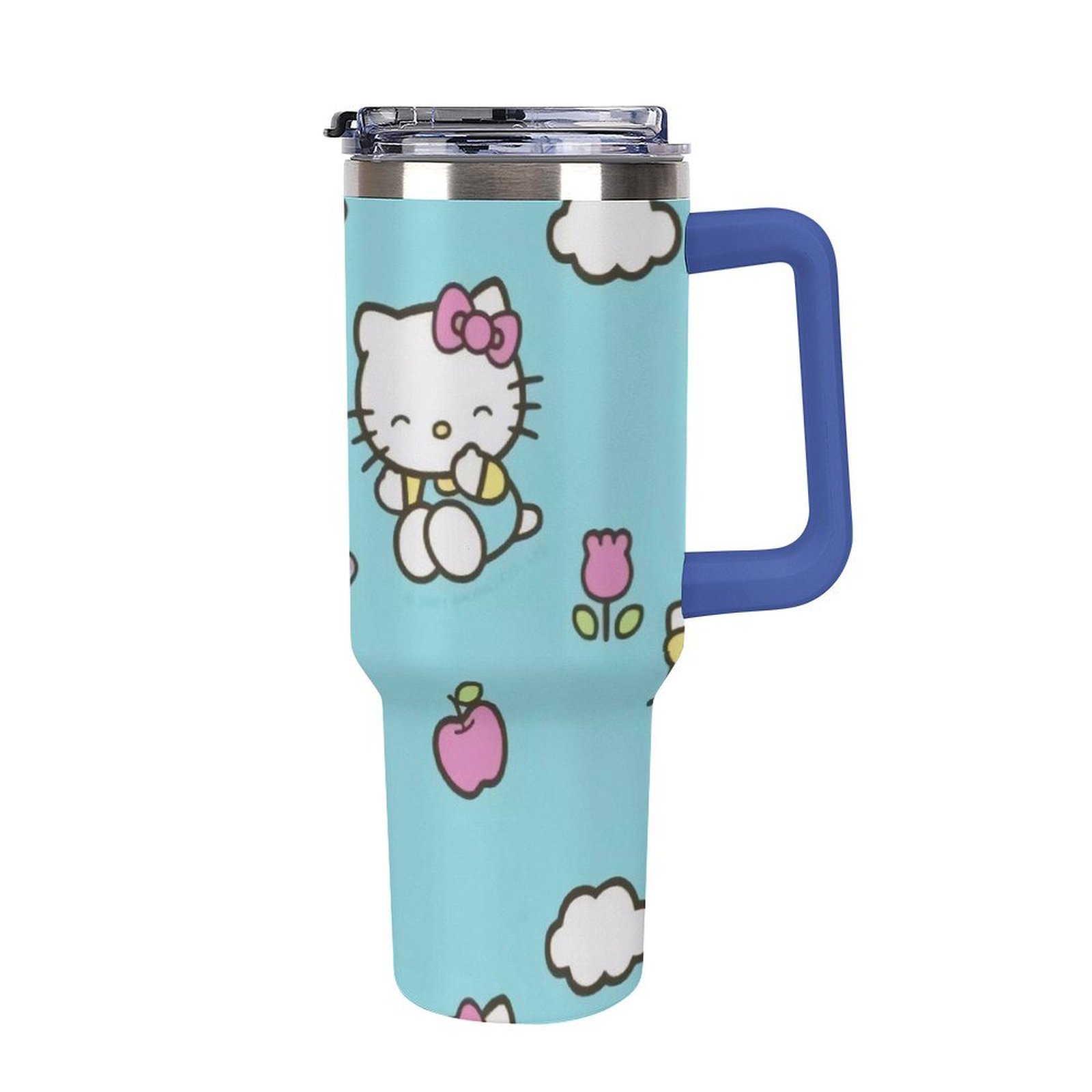Hello Kitty Car Cup Stainless Steel Thermos Cup with Handle 40oz ...