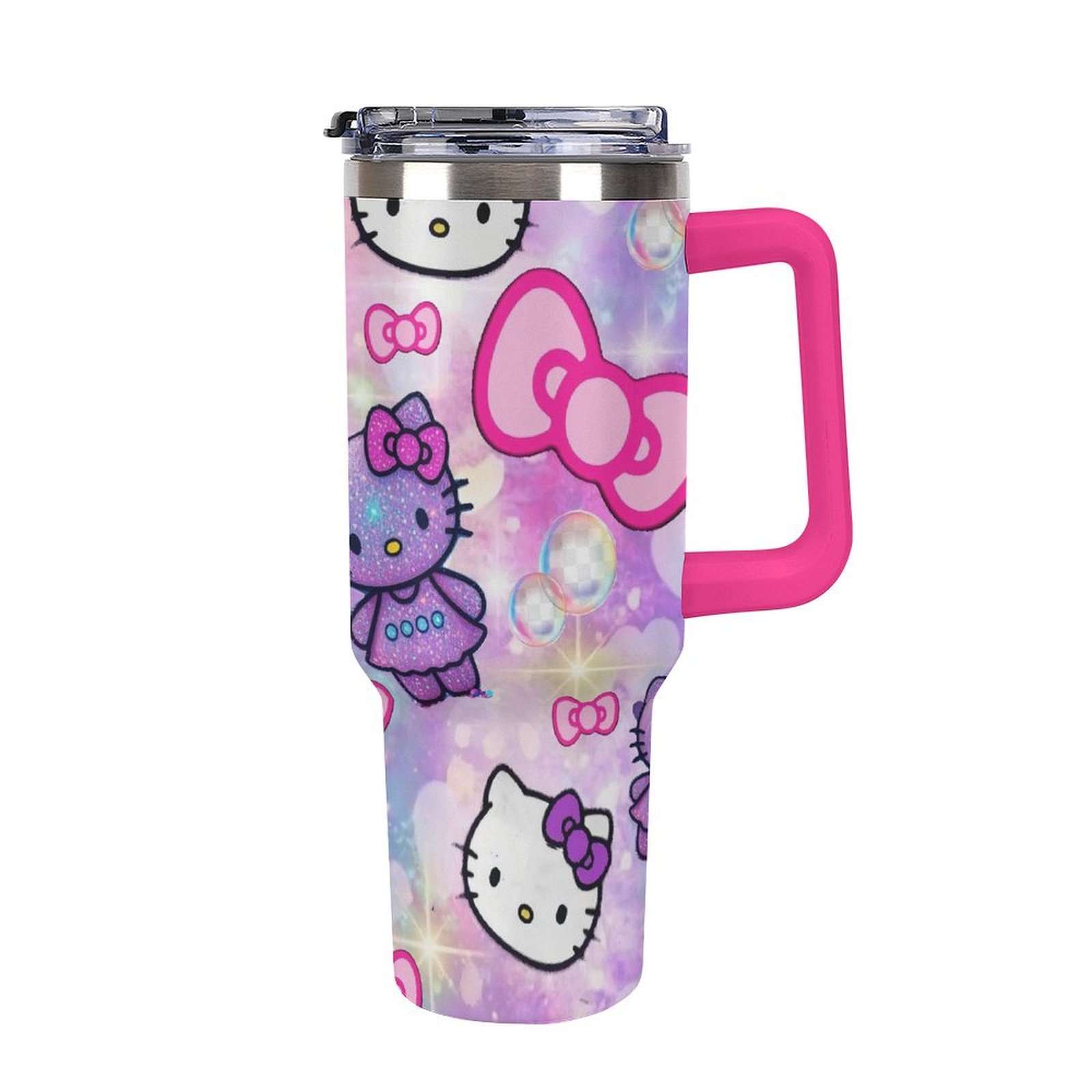 Hello Kitty Car Cup Stainless Steel Thermos Cup with Handle 40oz ...