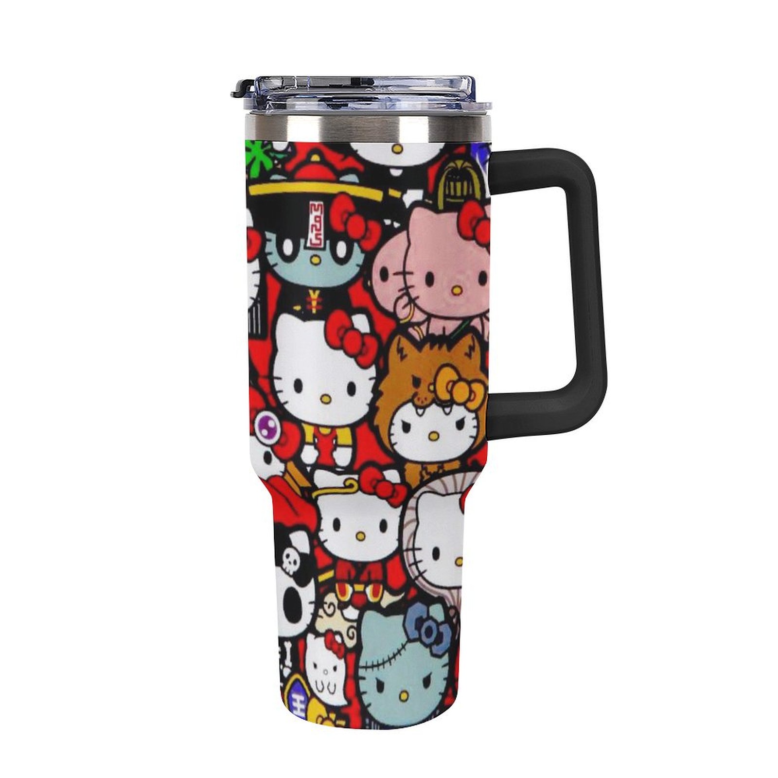 Hello Kitty Car Cup Stainless Steel Thermos Cup with Handle 40oz ...