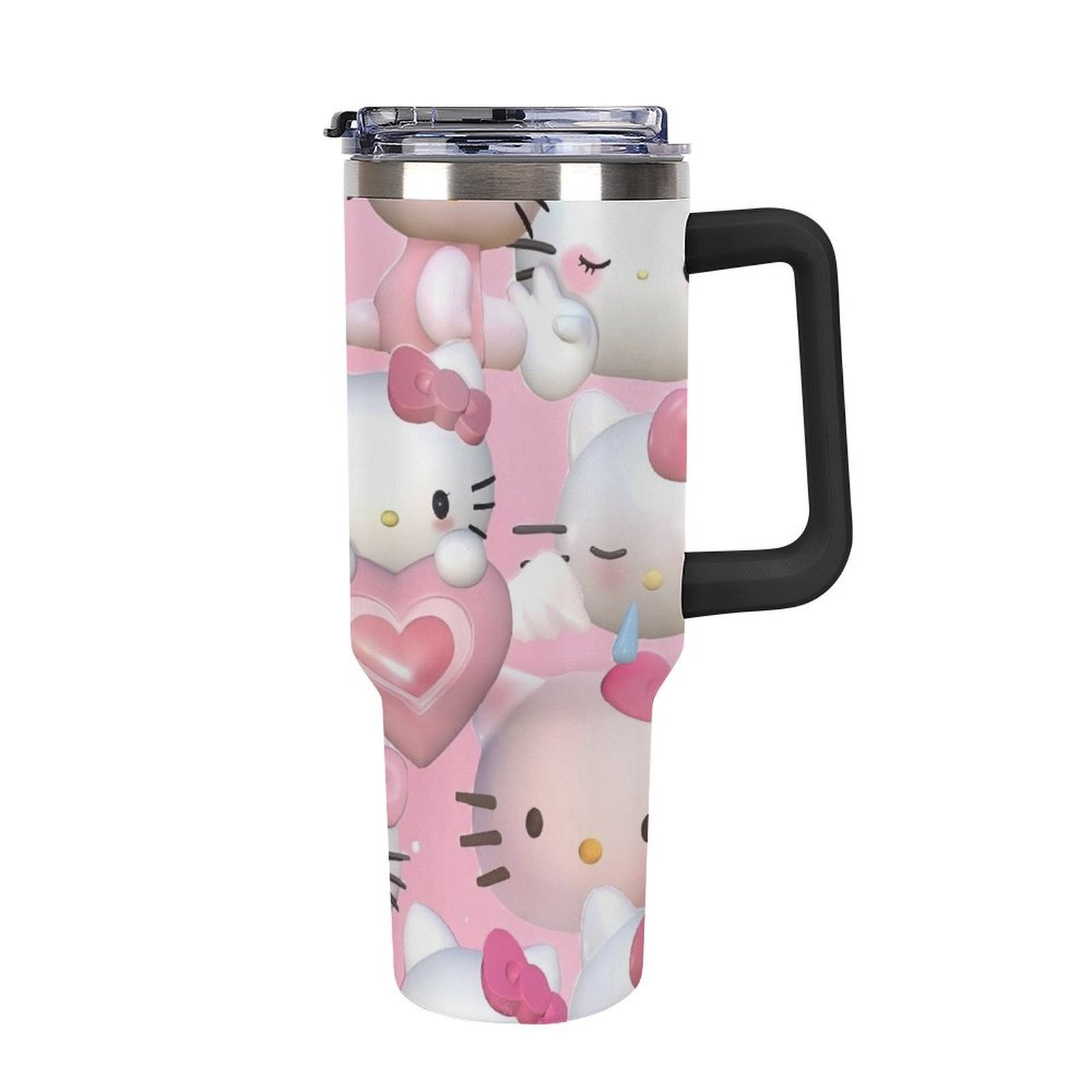 Hello Kitty Car Cup Stainless Steel Thermos Cup with Handle 40oz ...