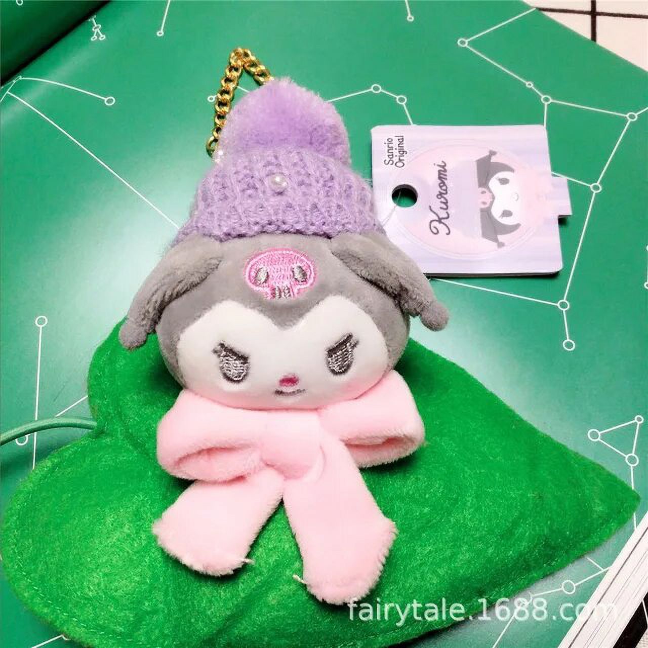 Hello Kitty Car Pendant Hairball Toy Anime Series Kuromi My Melody ...
