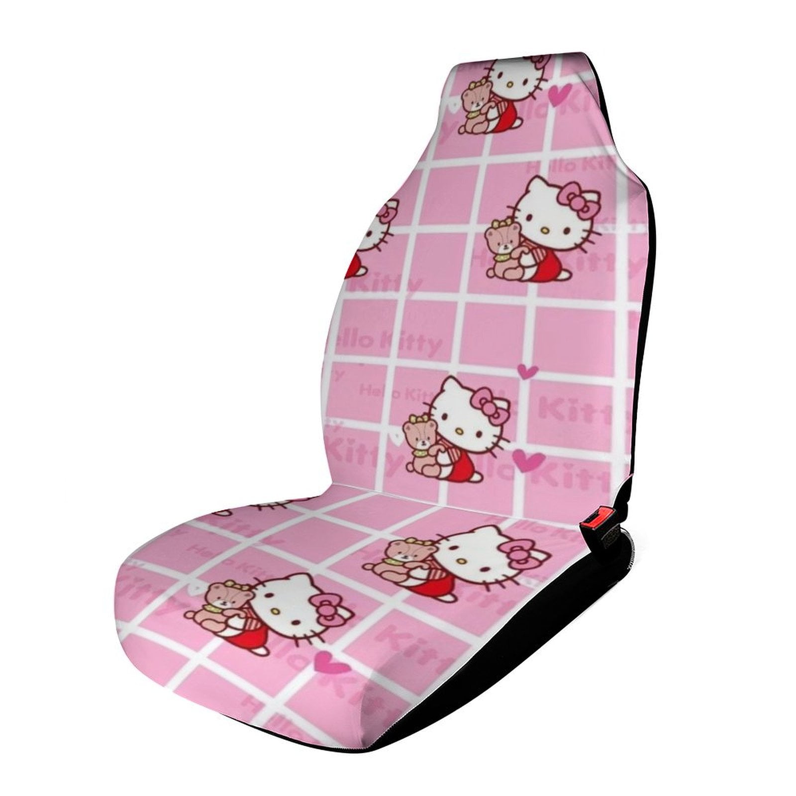Hello Kitty Car Seat Cover, 3D Printed Advanced Luxury Elastic ...
