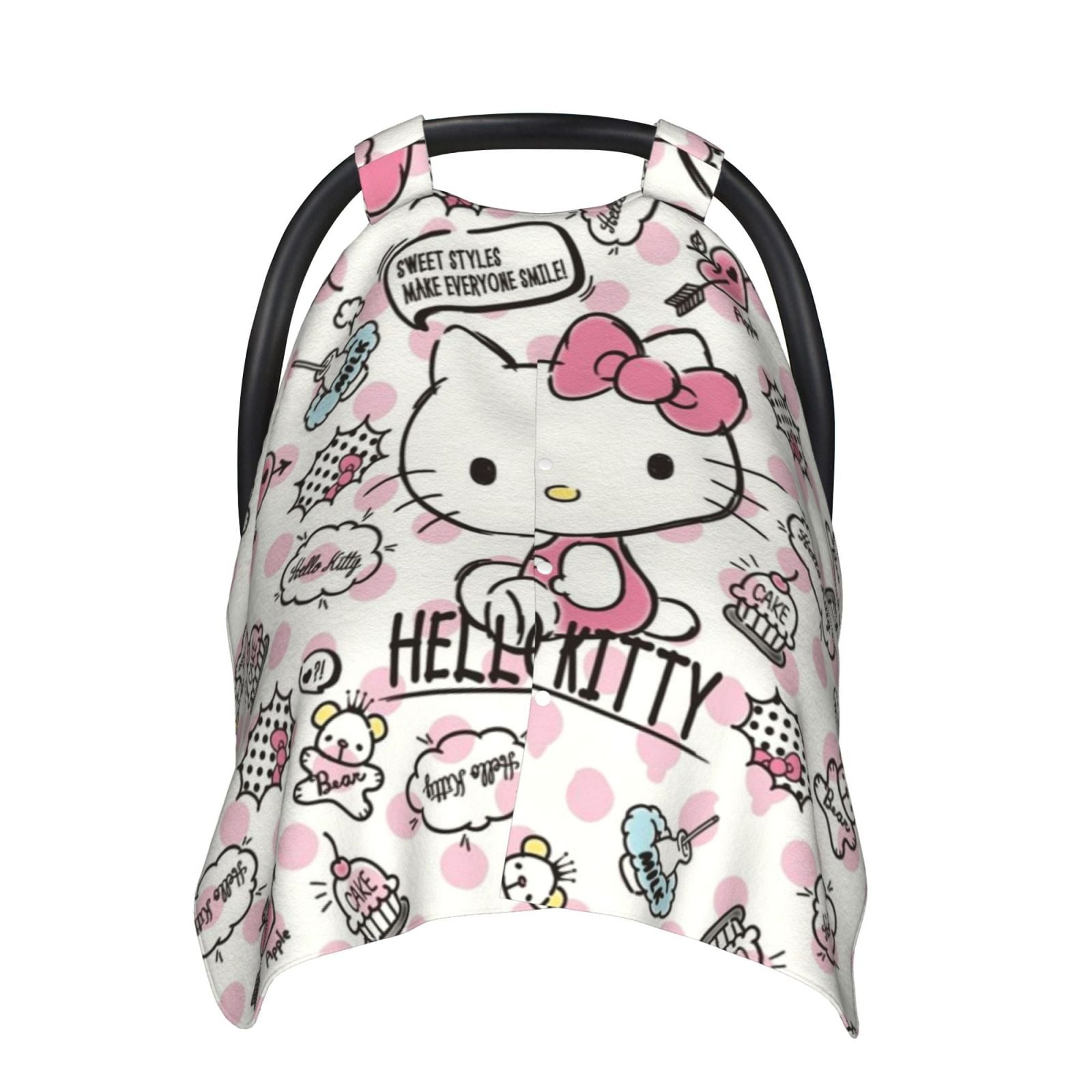 Hello Kitty Car Seat Covers for Baby,Baby Car Seat Canopy Cover Multi ...