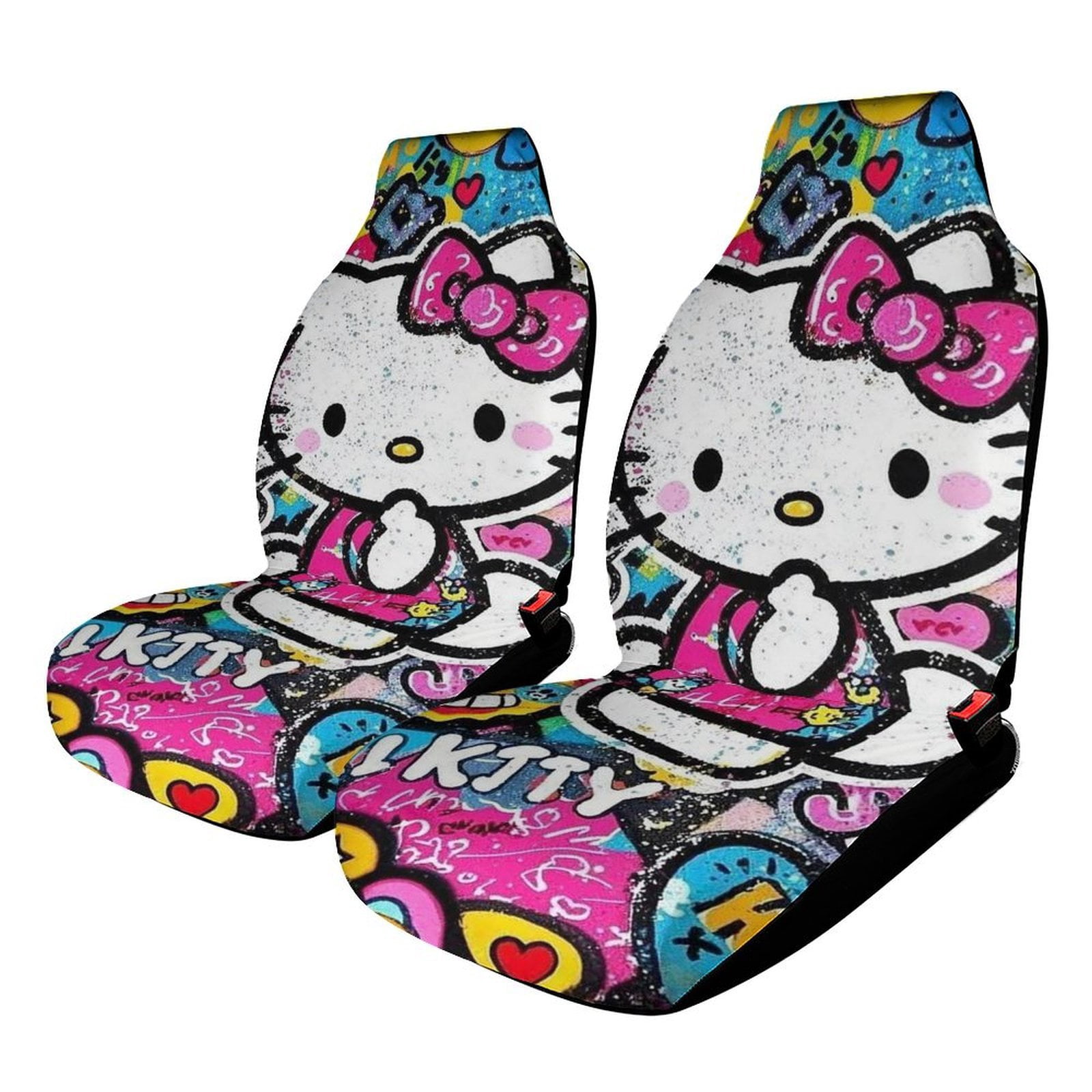 Hello Kitty Car Seat Covers Nonslip Elastic Front Seat Protector ...