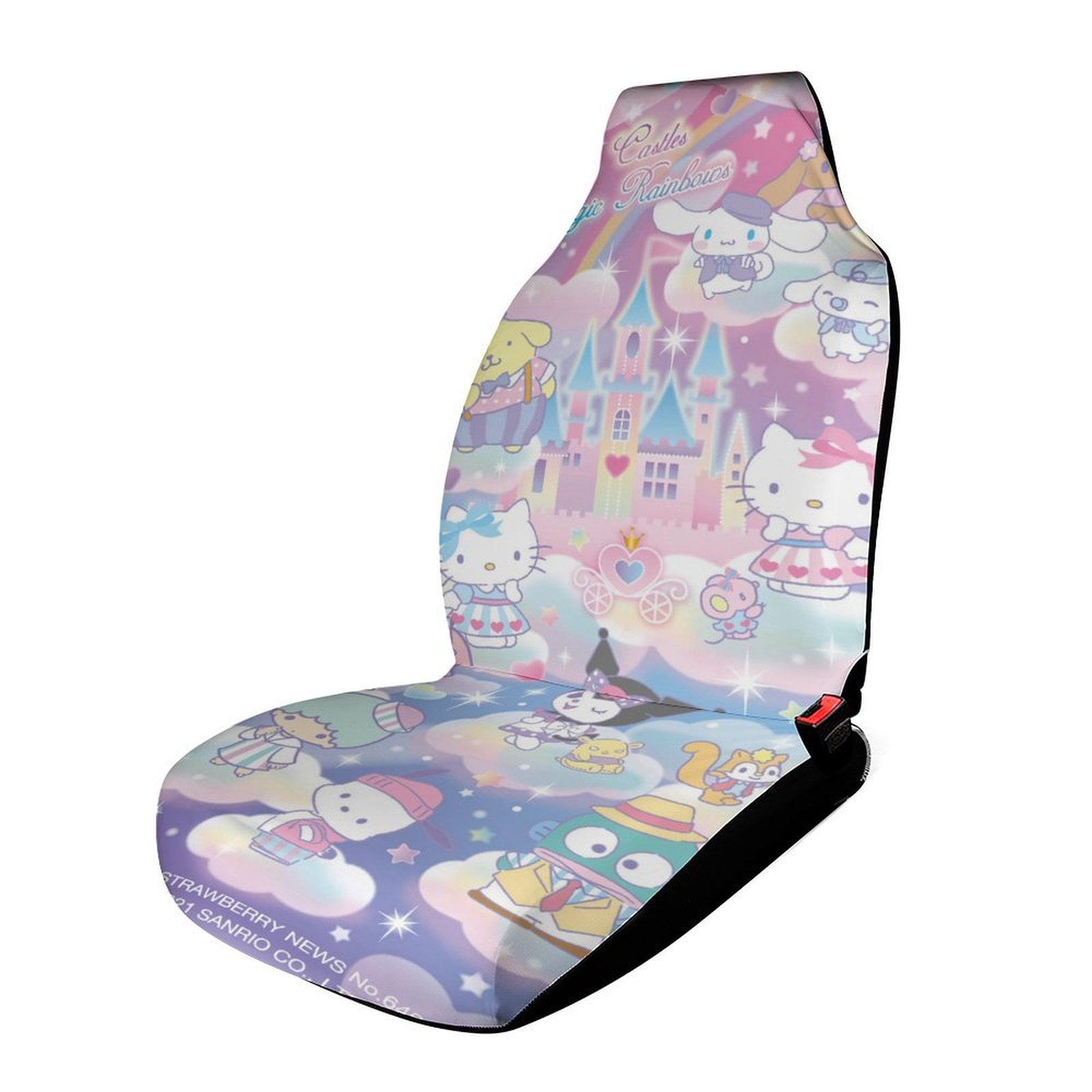 Hello Kitty Car Seat Covers Nonslip Elastic Front Seat Protector ...
