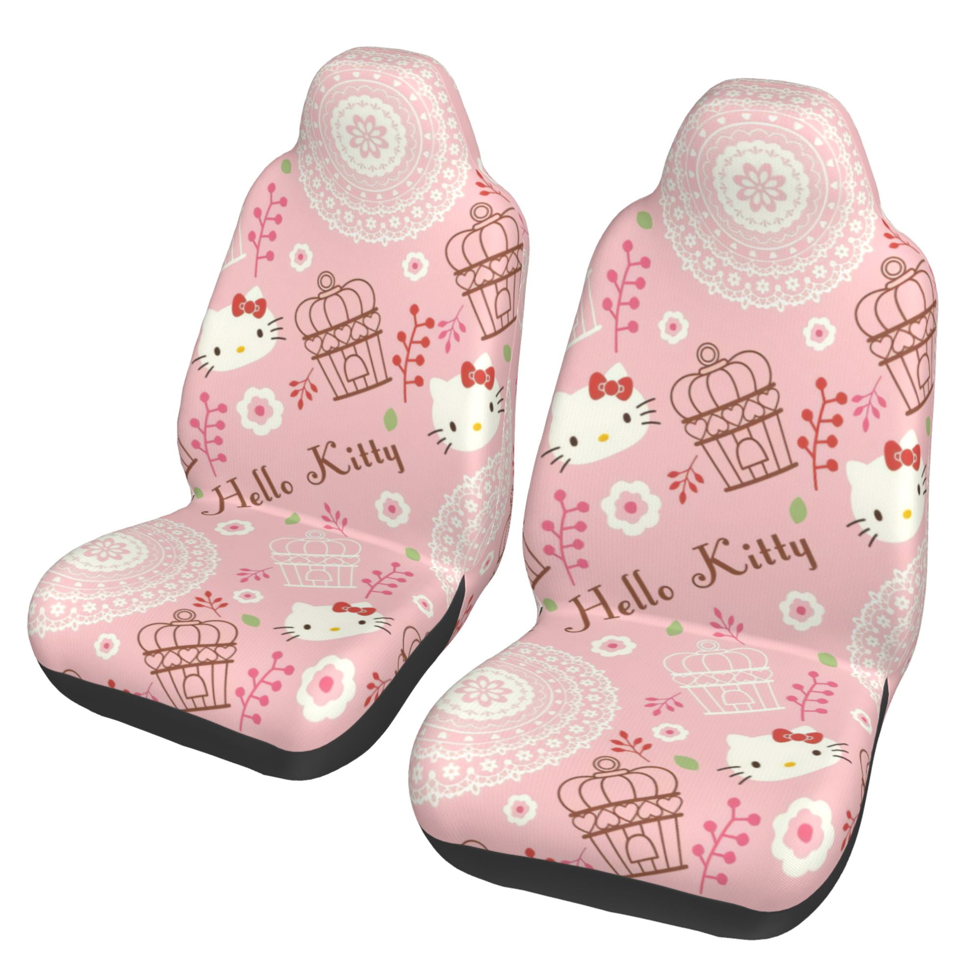 Hello Kitty Car Seat Covers Set of 2, Front Seat Accessories Protector ...