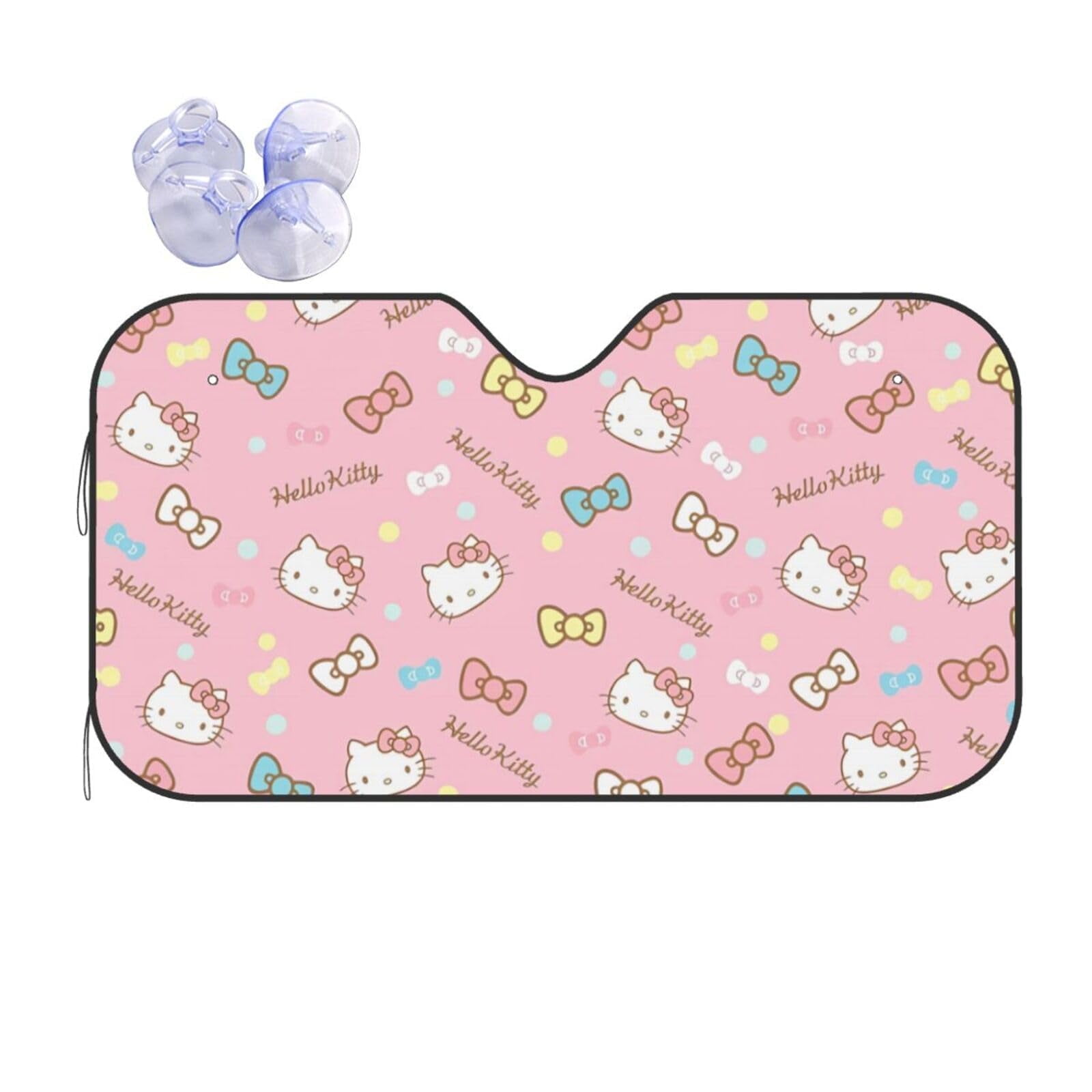 Hello Kitty Car Sun Shade Front Windshield Sun Shade Hardened Sun Visor ...