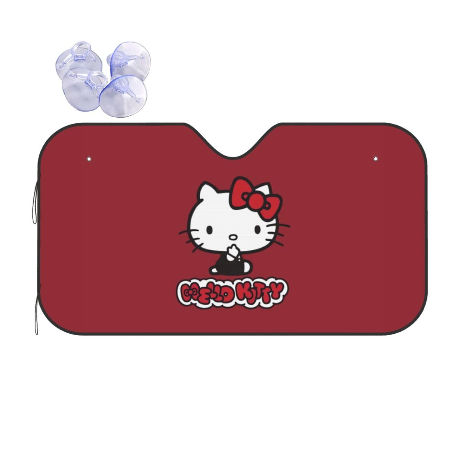 Hello Kitty Car Sun Shade Front Windshield Sun Shade Hardened Sun Visor ...