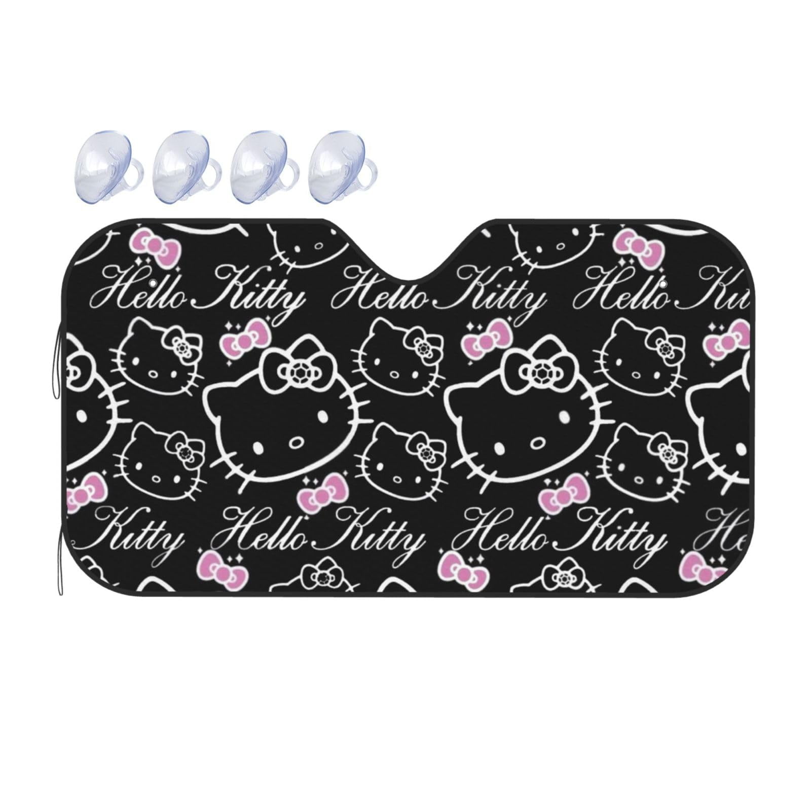 Hello Kitty Car Sun Shade Front Windshield Sun Shade Hardened Sun Visor ...