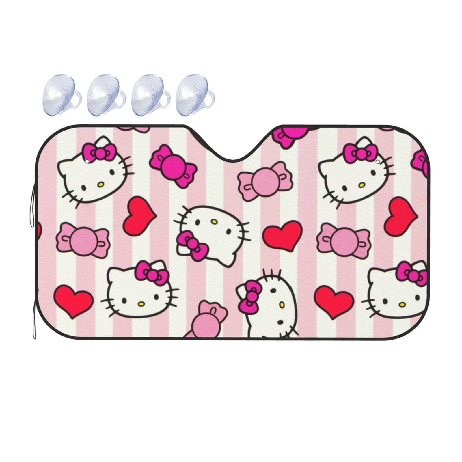 Hello Kitty Car Sun Shade Front Windshield Sun Shade Hardened Sun Visor ...