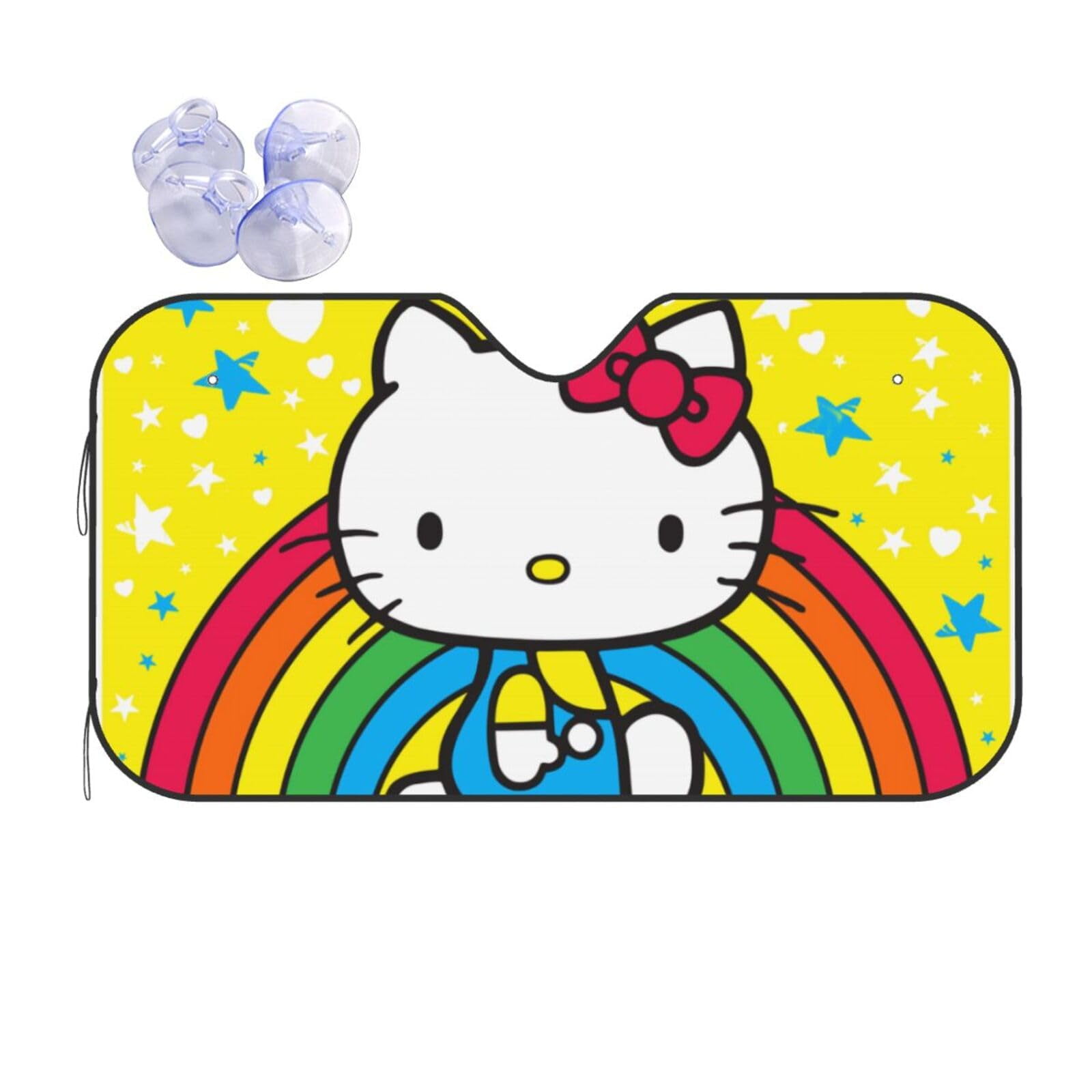 Hello Kitty Car Sun Shade Front Windshield Sun Shade Hardened Sun Visor ...