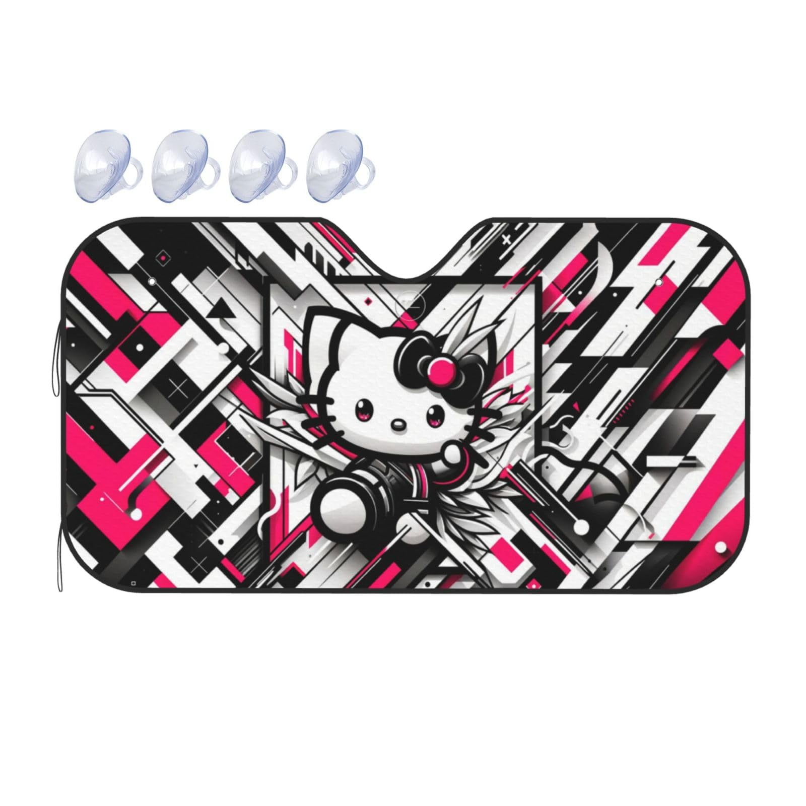 Hello Kitty Car Sun Shade Front Windshield Sun Shade Hardened Sun Visor ...