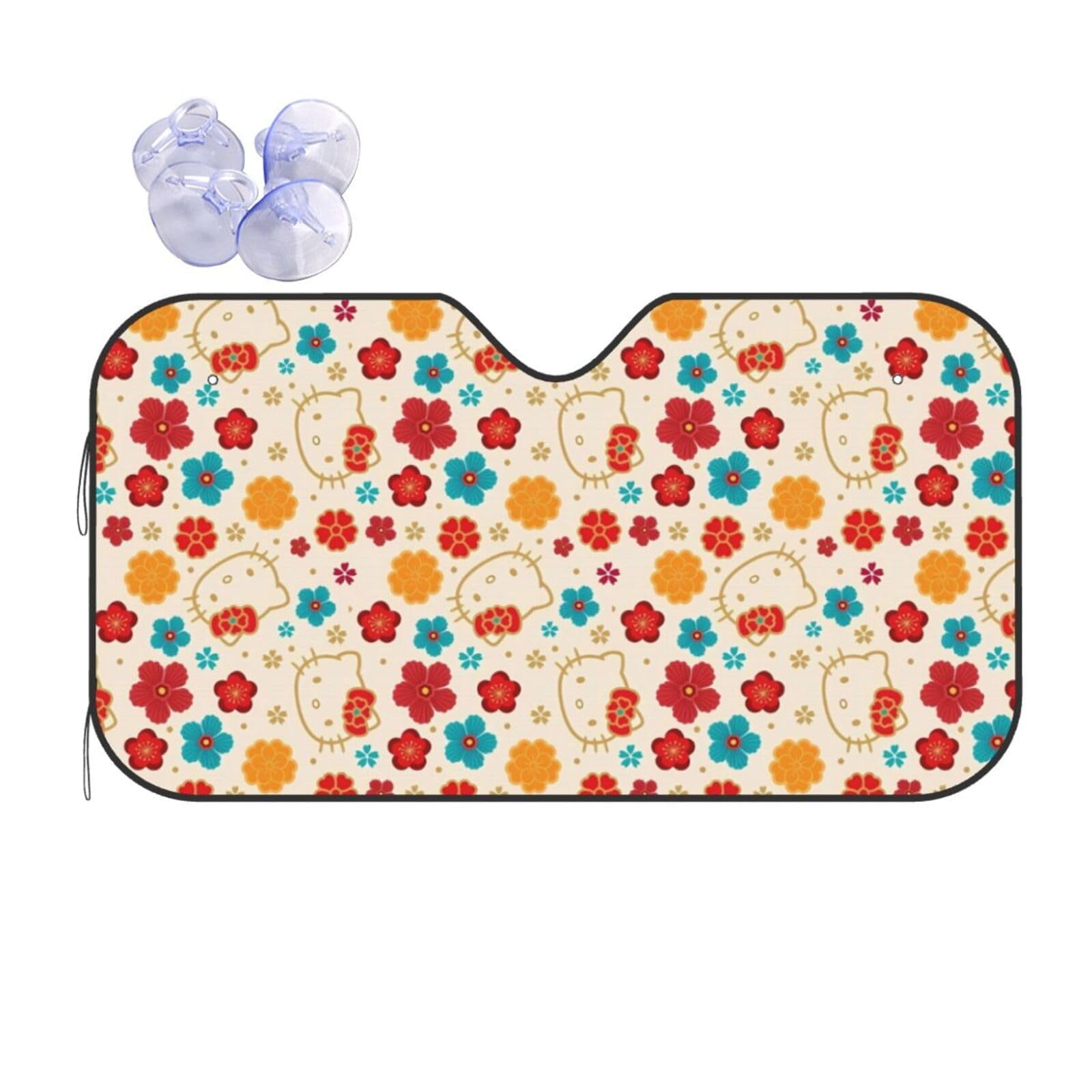 Hello Kitty Car Sun Shade Front Windshield Sun Shade Hardened Sun Visor ...