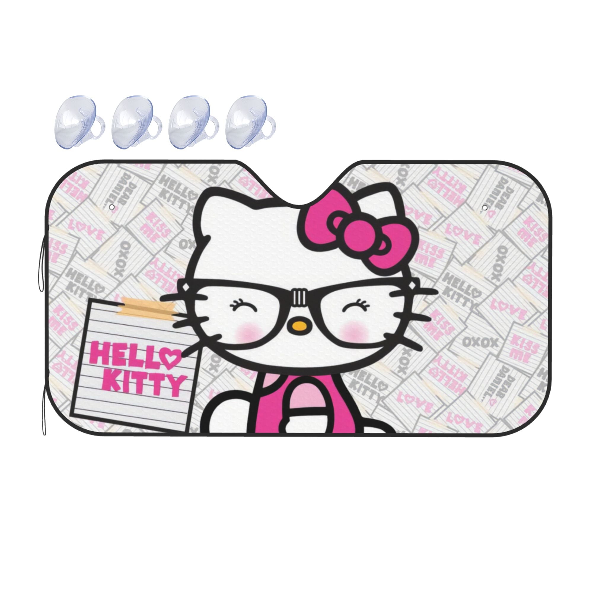 Hello Kitty Car Sun Shade Windshield Sunshade Block Uv Rays Protector ...
