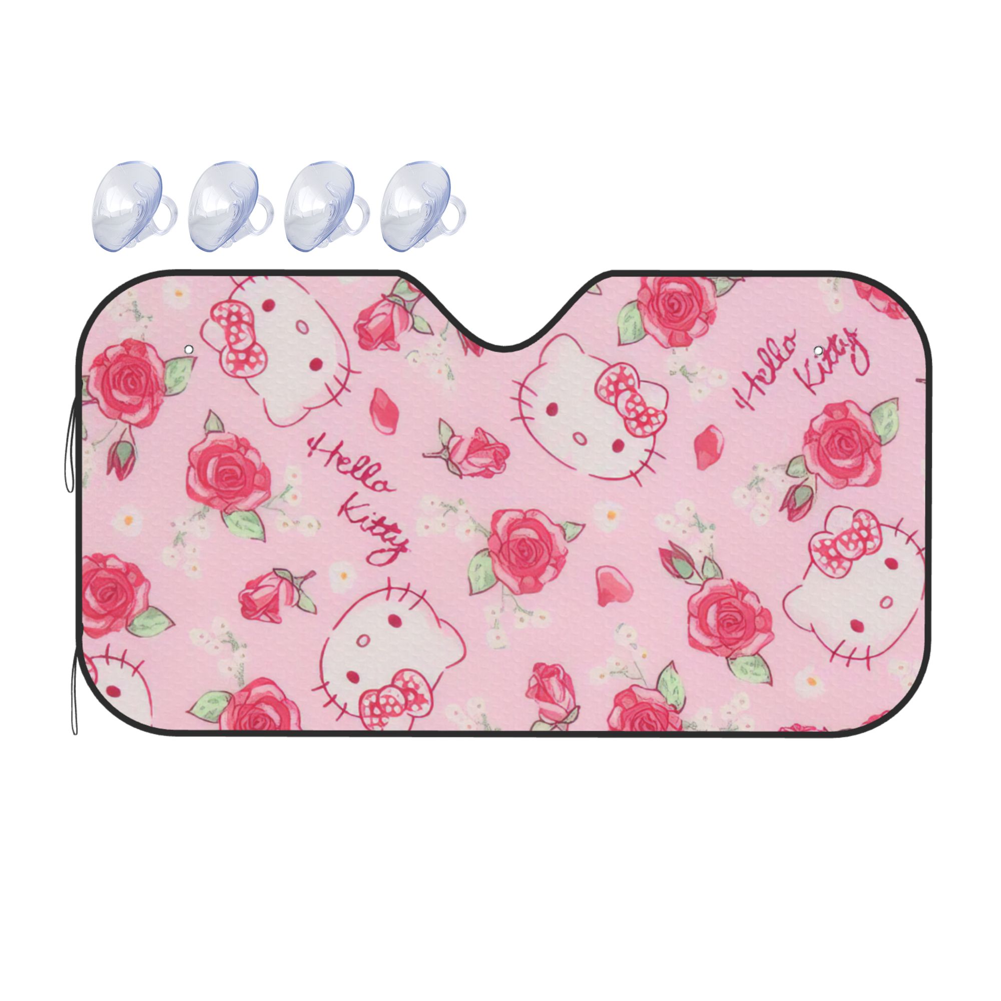 Hello Kitty Car Sun Shade Windshield Sunshade Block Uv Rays Protector ...