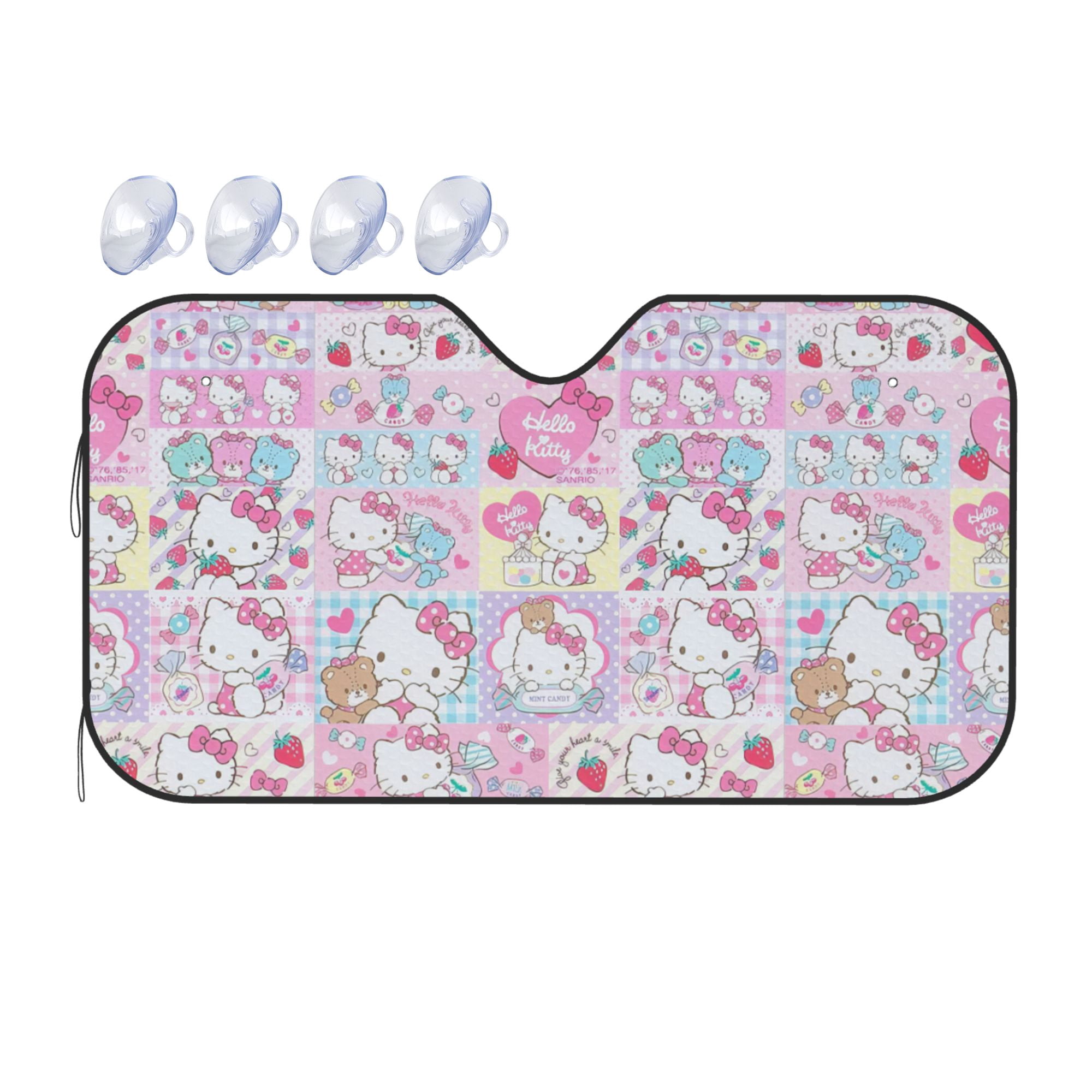 Hello Kitty Car Sun Shade Windshield Sunshade Block Uv Rays Protector ...