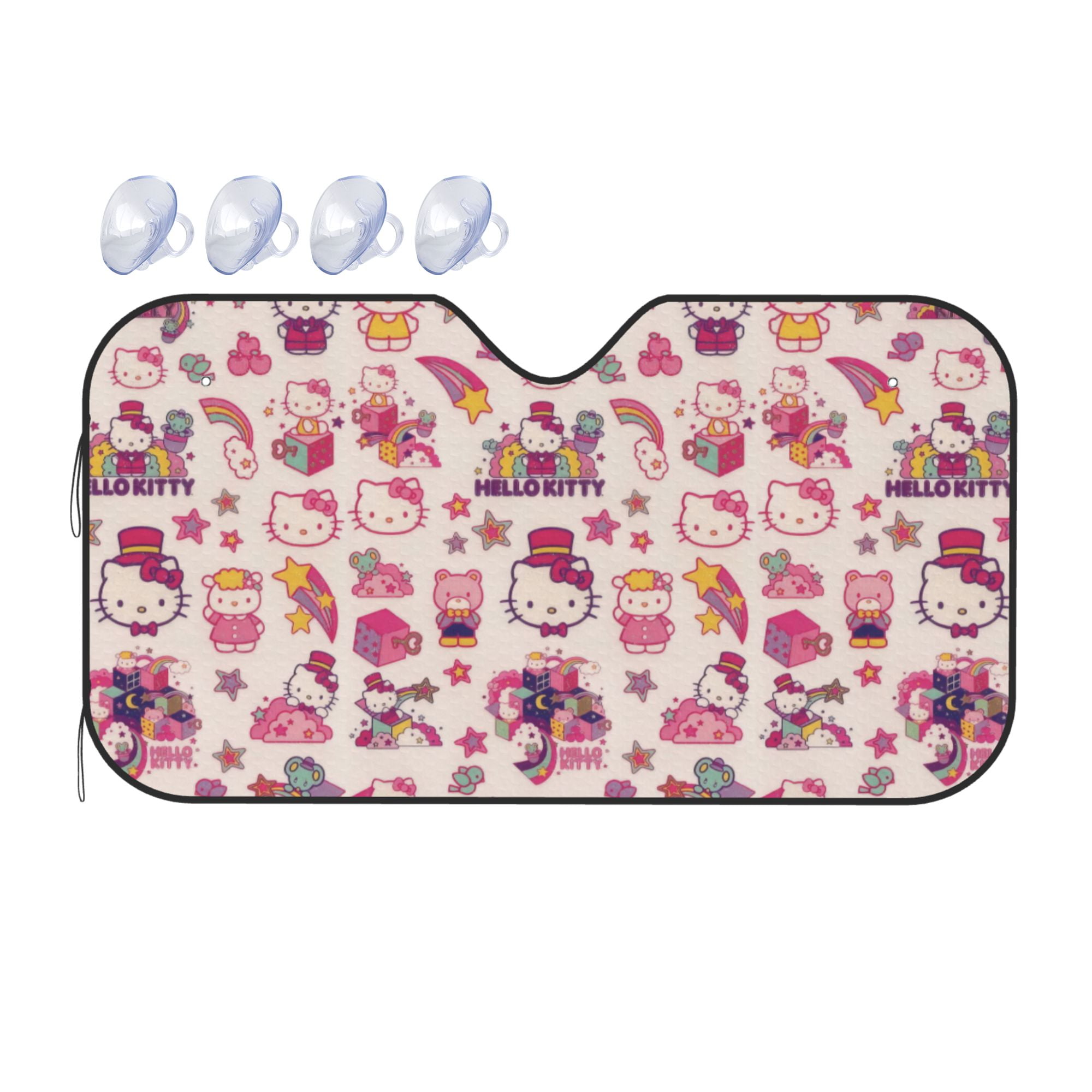 Hello Kitty Car Sun Shade Windshield Sunshade Block Uv Rays Protector ...
