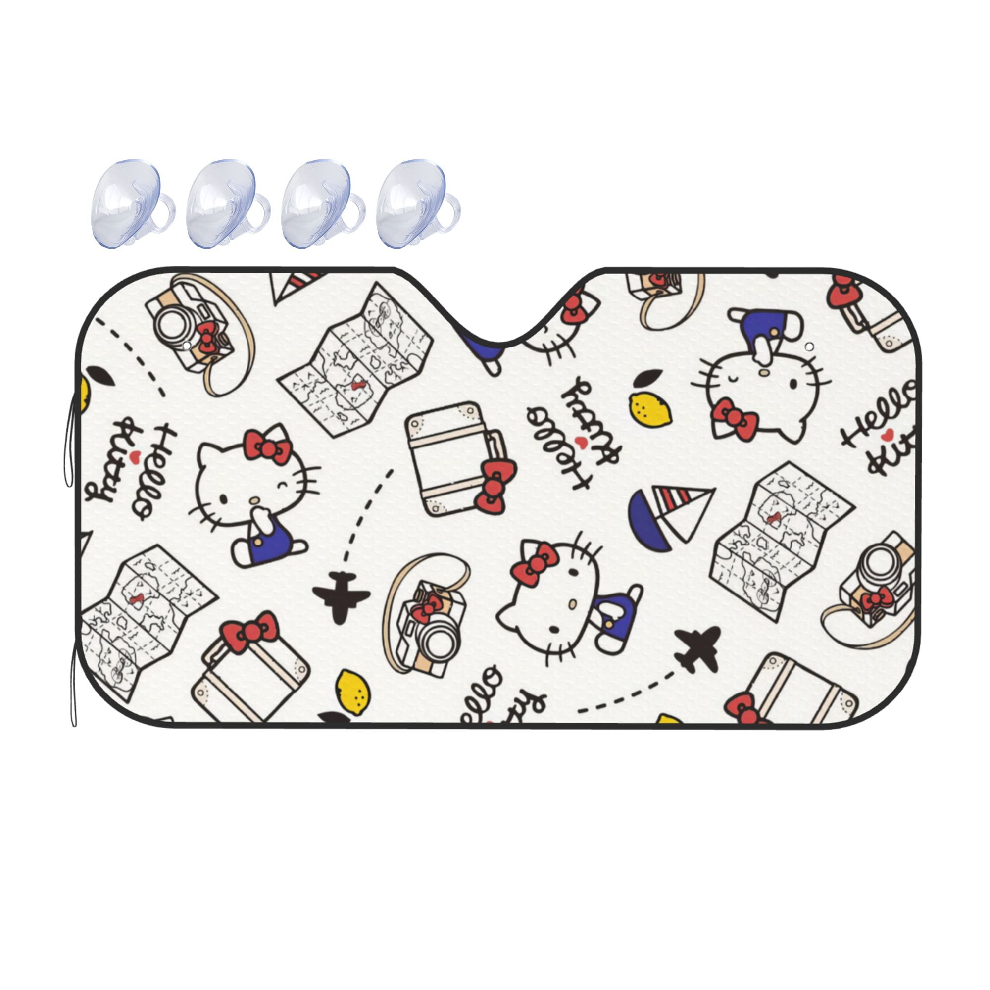 Hello Kitty Car Sun Shade Windshield Sunshade Block Uv Rays Protector ...