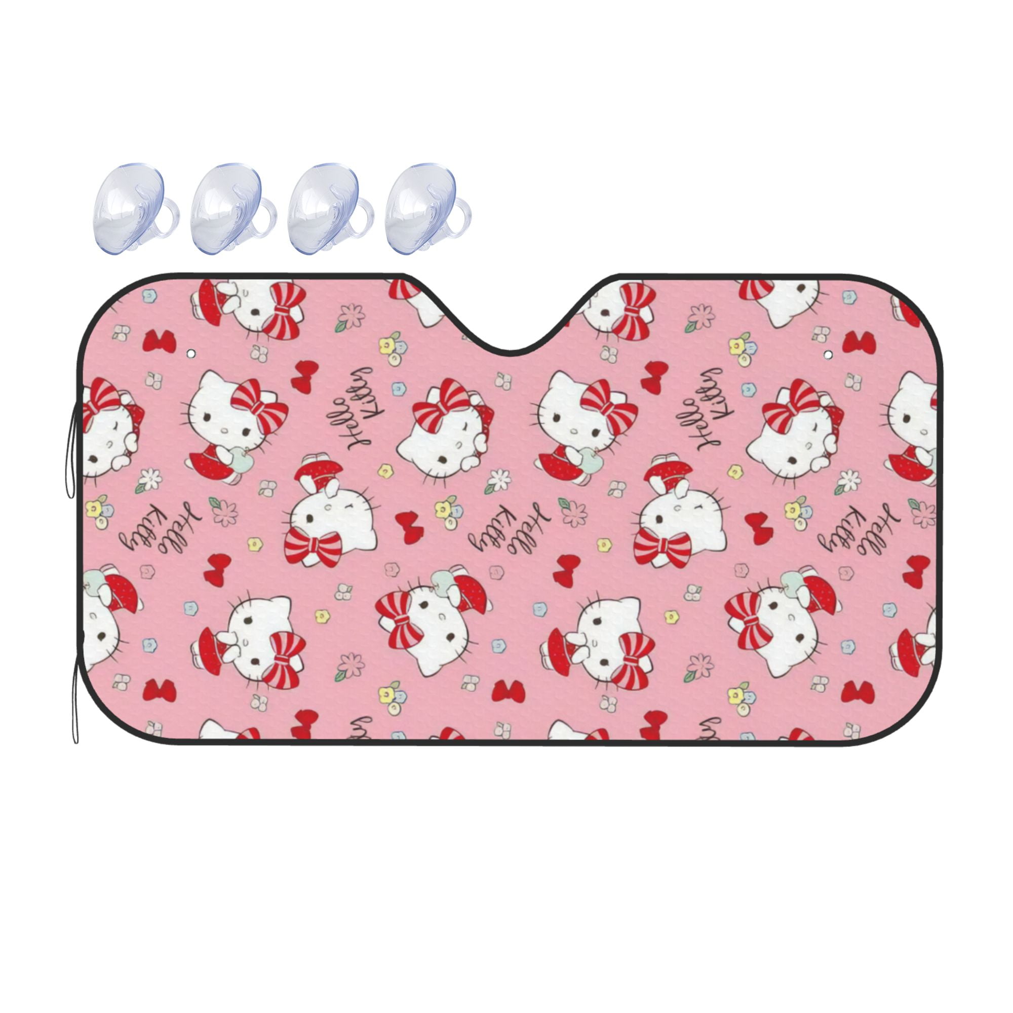 Hello Kitty Car Sun Shade Windshield Sunshade Block Uv Rays Protector ...