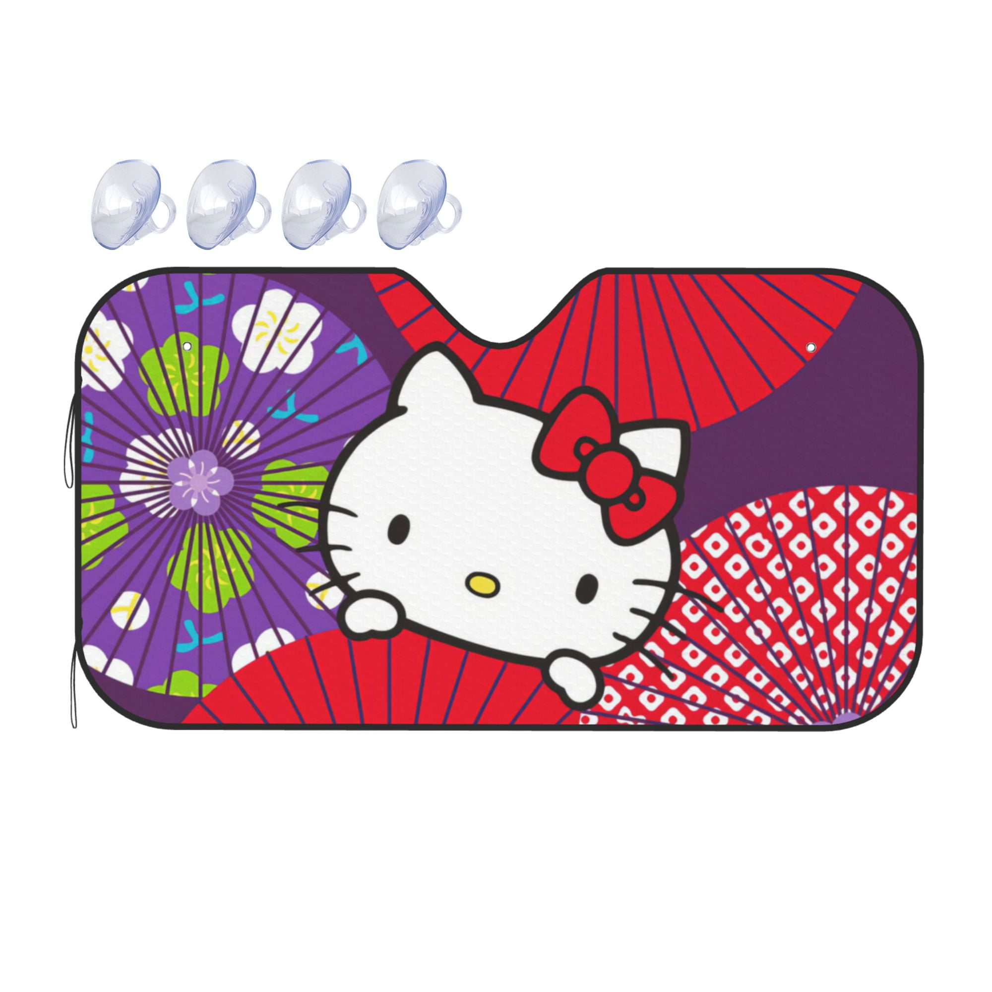 Hello Kitty Car Sun Shade Windshield Sunshade Block Uv Rays Protector ...