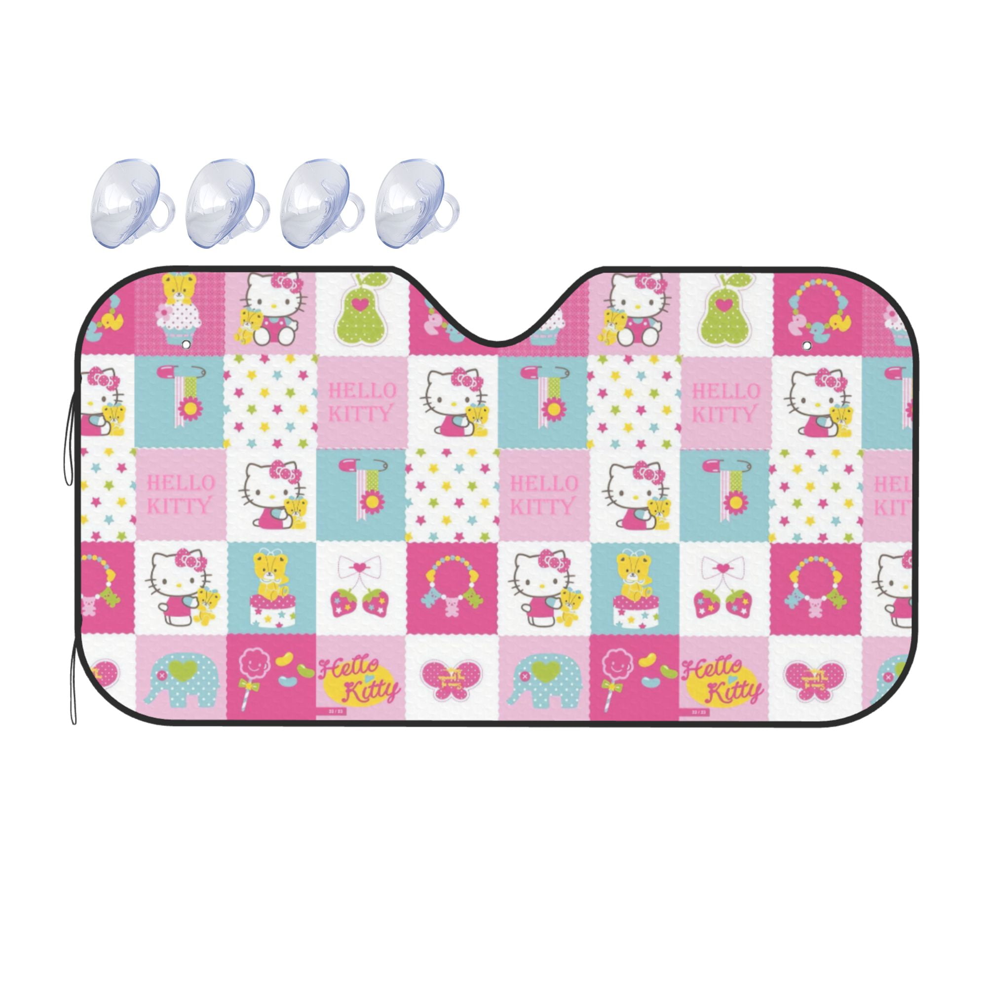 Hello Kitty Car Sun Shade Windshield Sunshade Block Uv Rays Protector ...