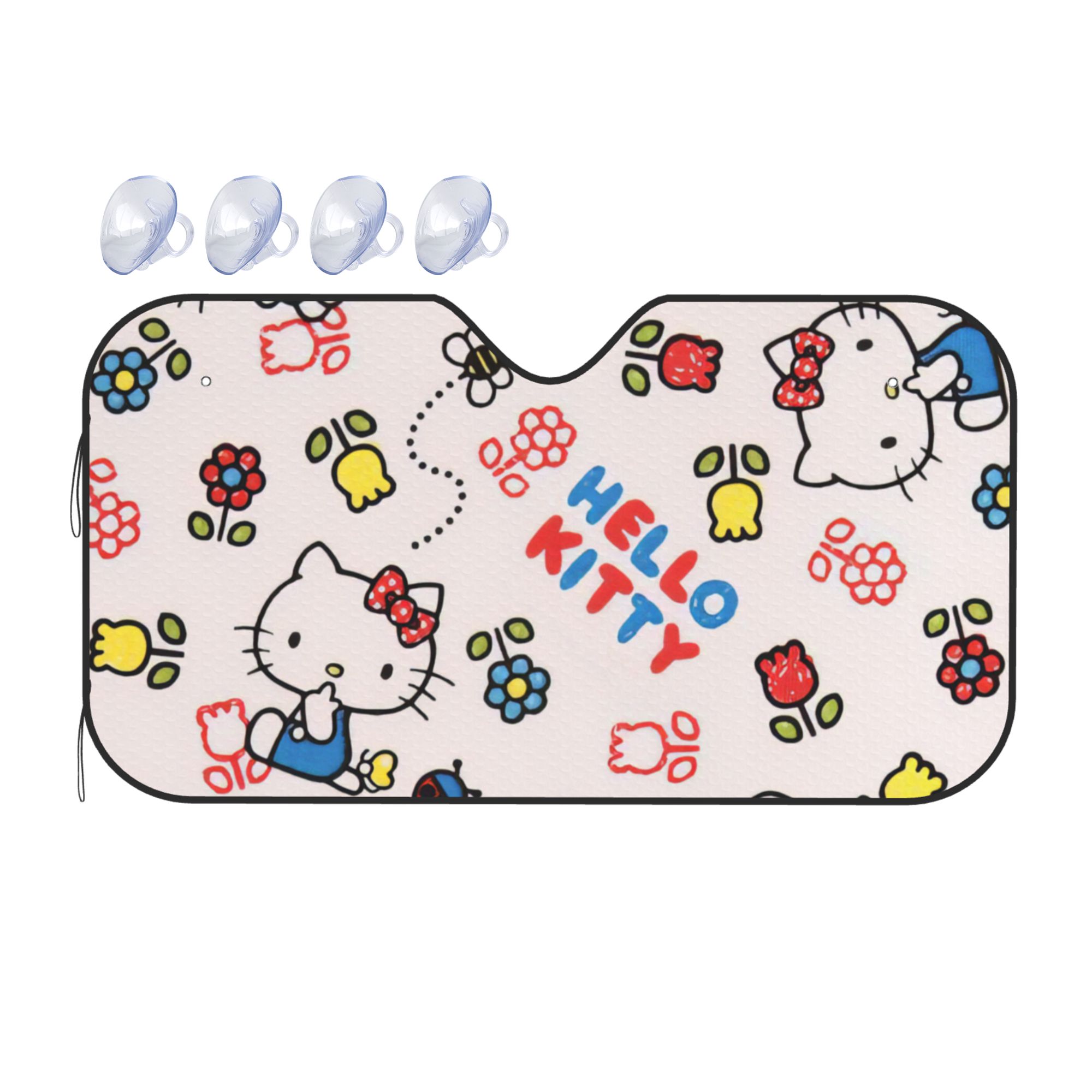 Hello Kitty Car Sun Shade Windshield Sunshade Block Uv Rays Protector ...