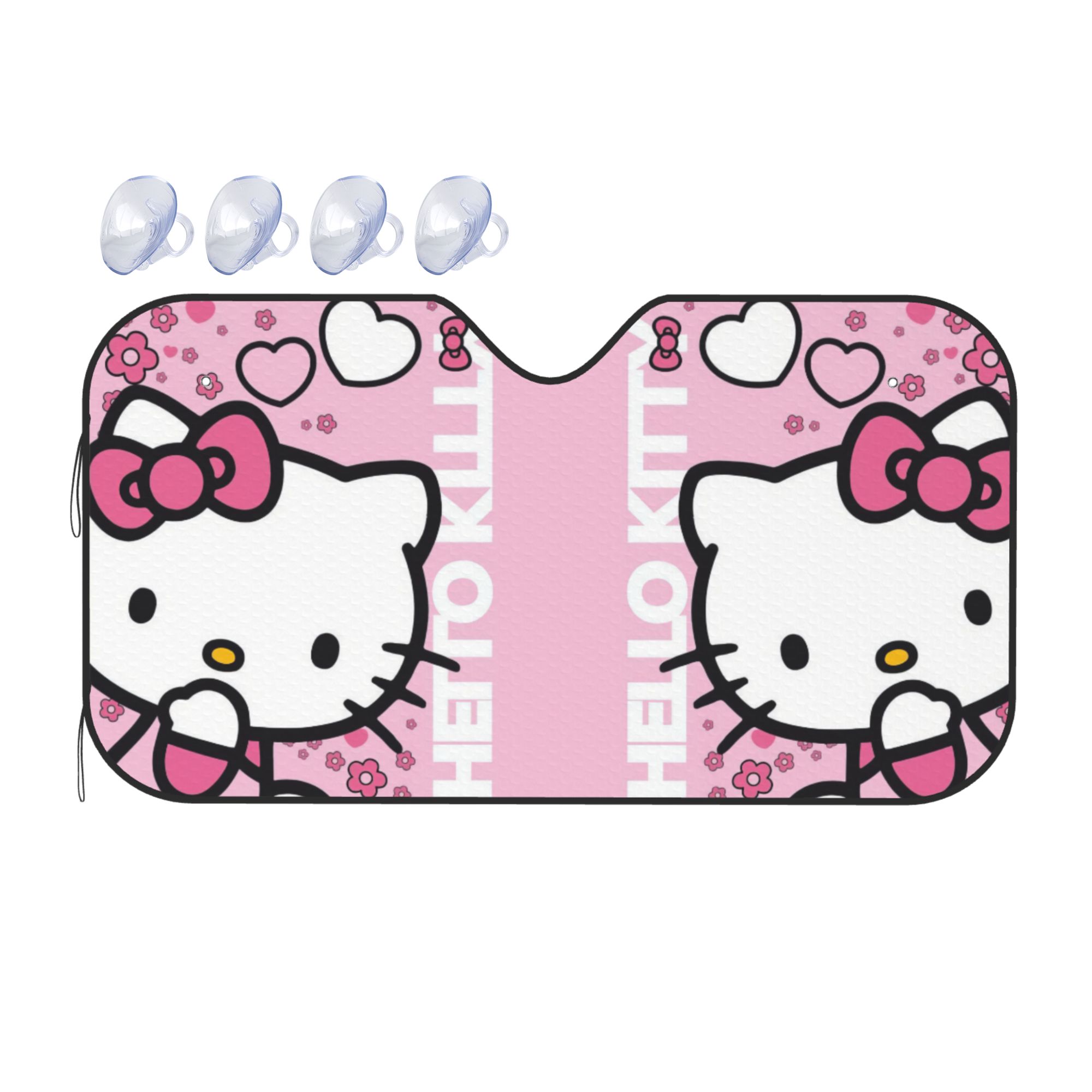 Hello Kitty Car Sun Shade Windshield Sunshade Block Uv Rays Protector ...
