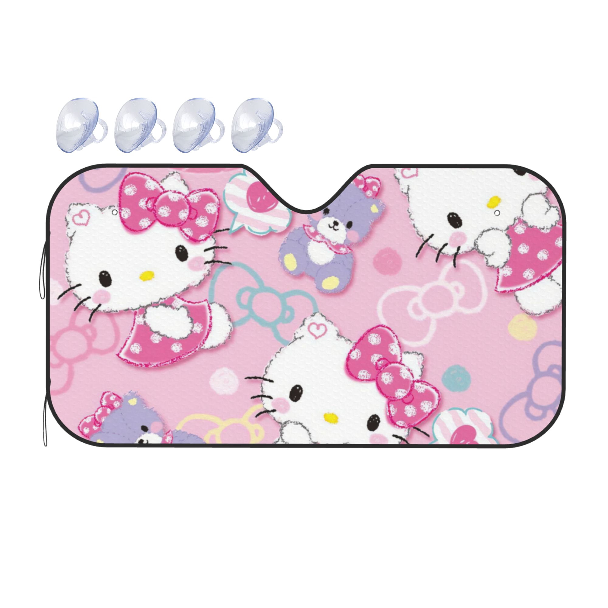 Hello Kitty Car Sun Shade Windshield Sunshade Block Uv Rays Protector ...